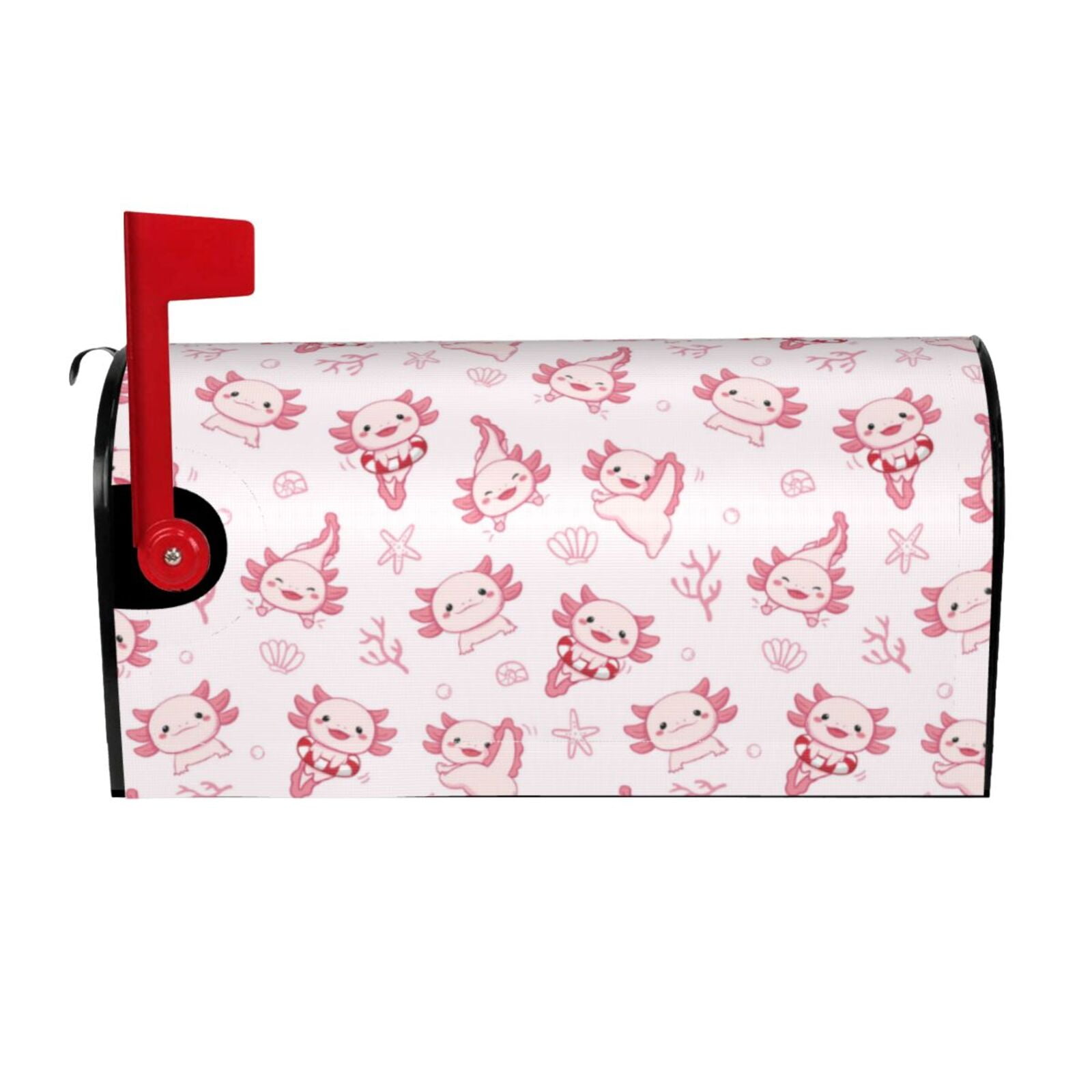 Mailbox Covers Magnetic Standard Size - Cute kawaii pink axolotl funny ...