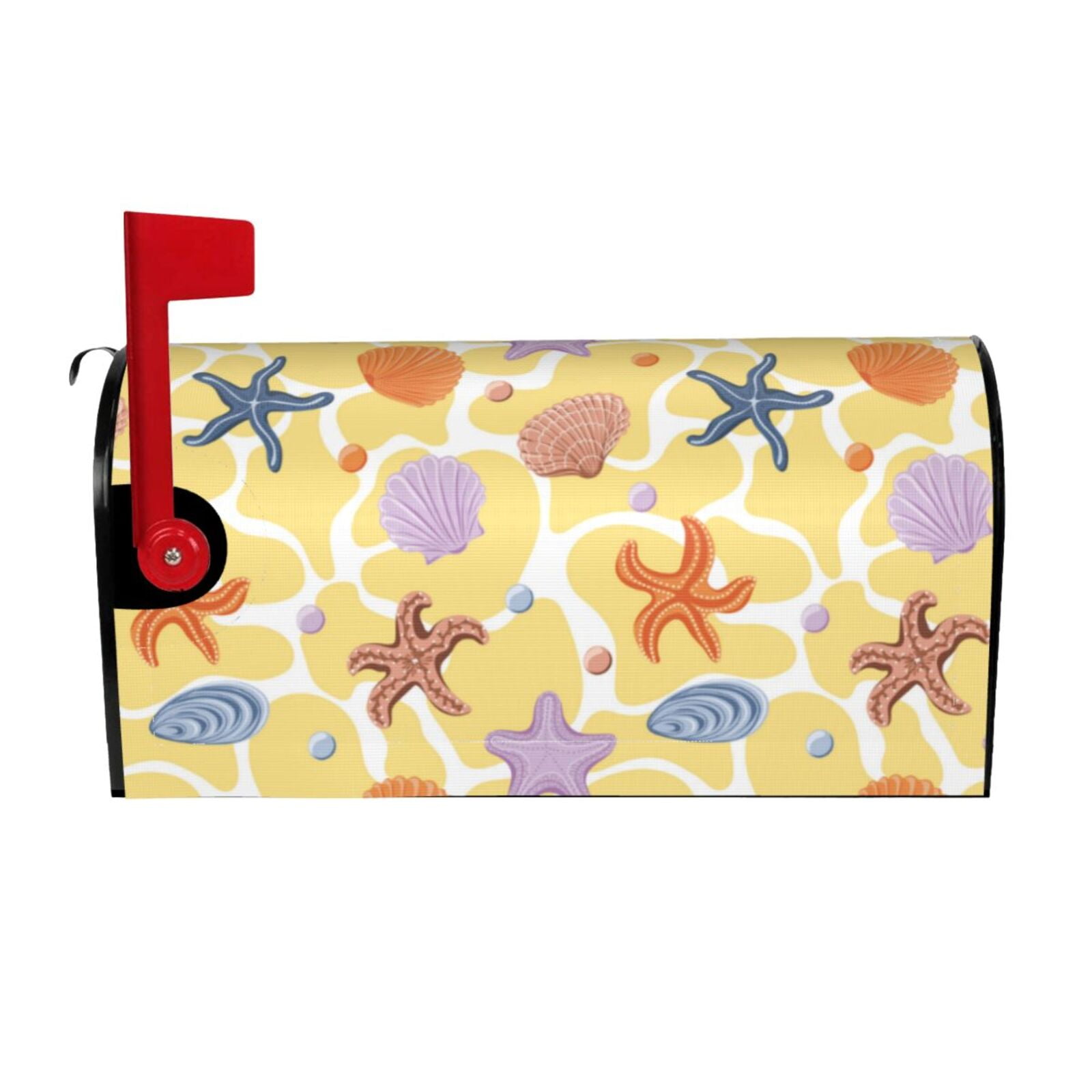 Mailbox Covers Magnetic Standard Size - Cute sea shells starfish ...