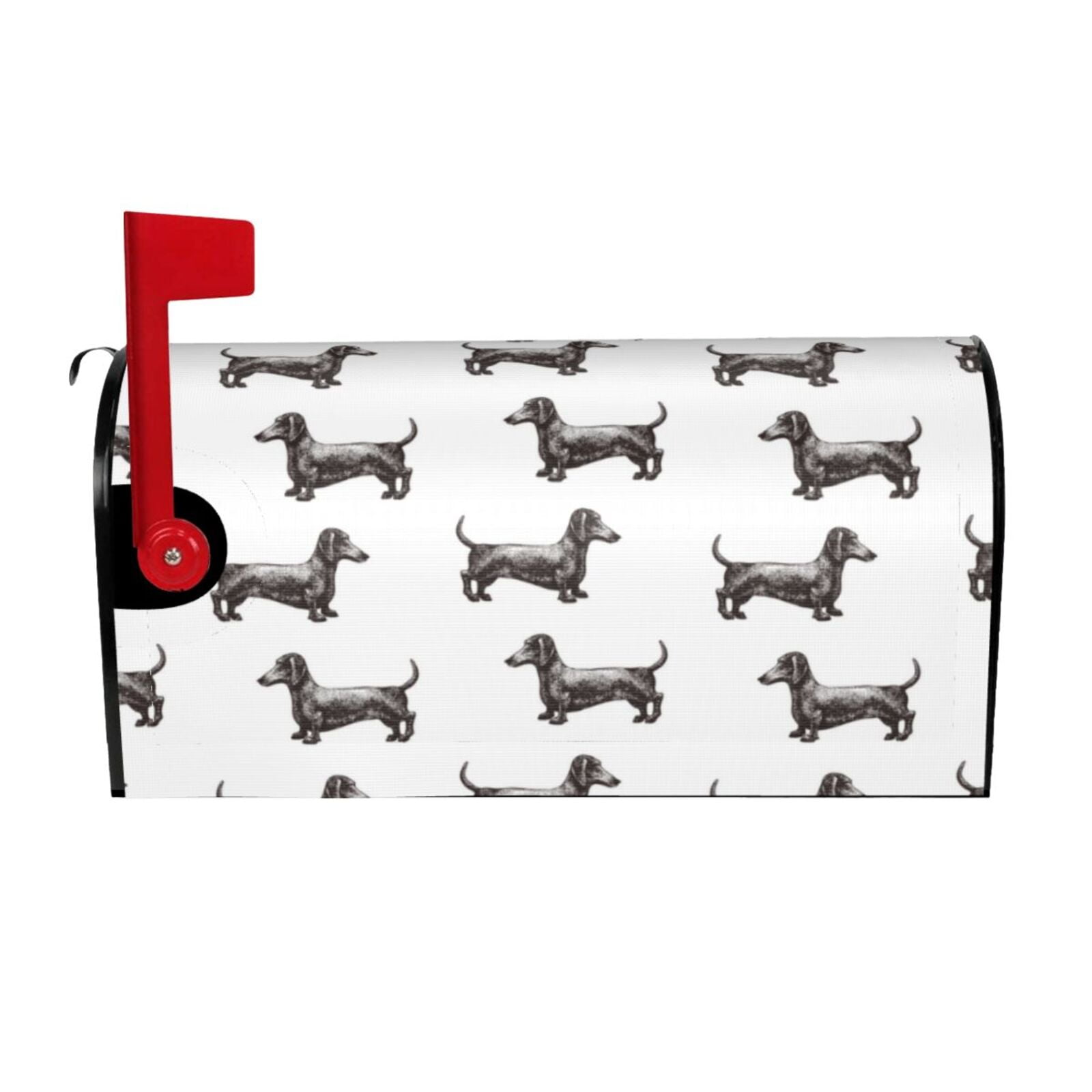 Mailbox Covers Magnetic Standard Size - Dachshund Dog Puppy Retro ...