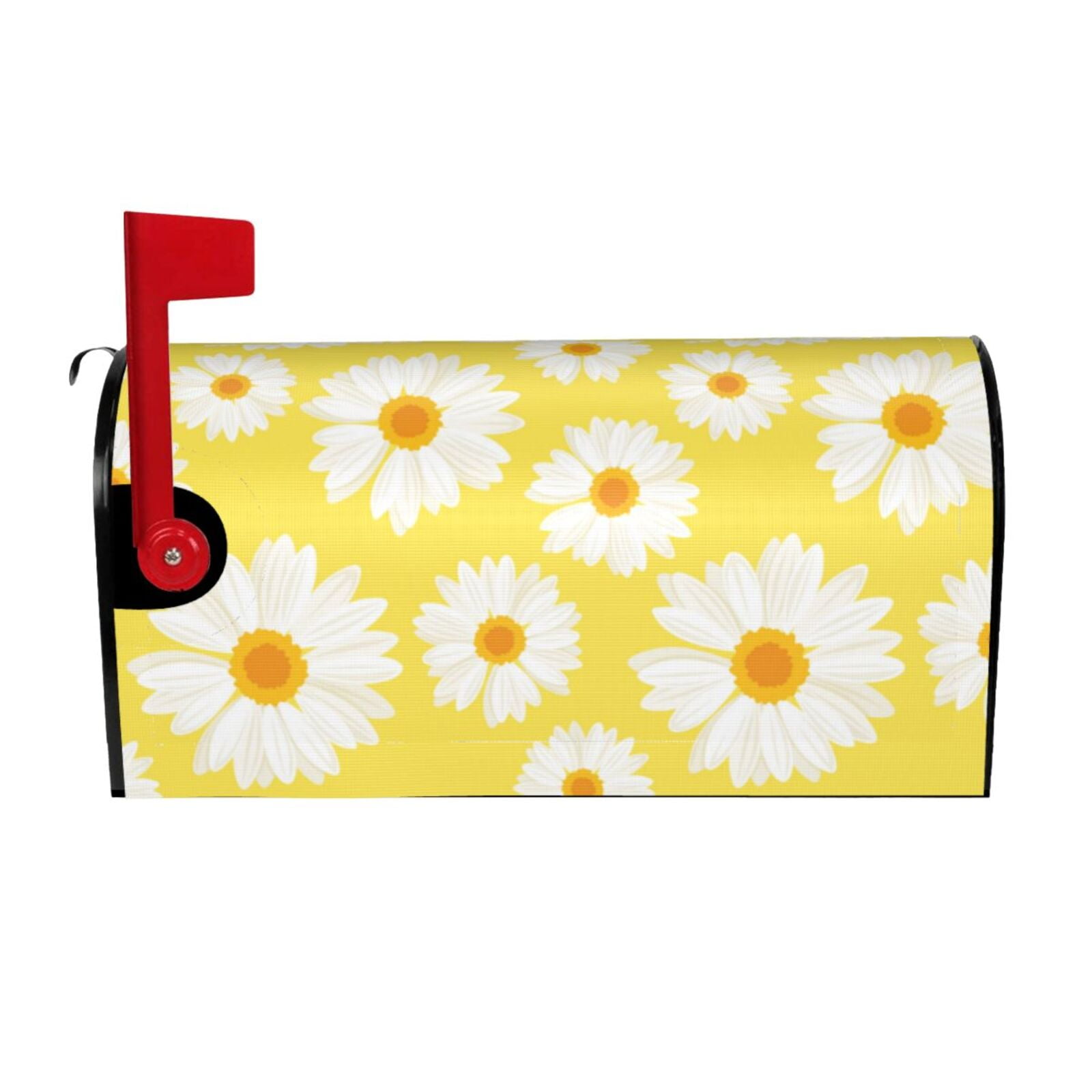 Mailbox Covers Magnetic Standard Size - Daisies Flowers Yellow ...