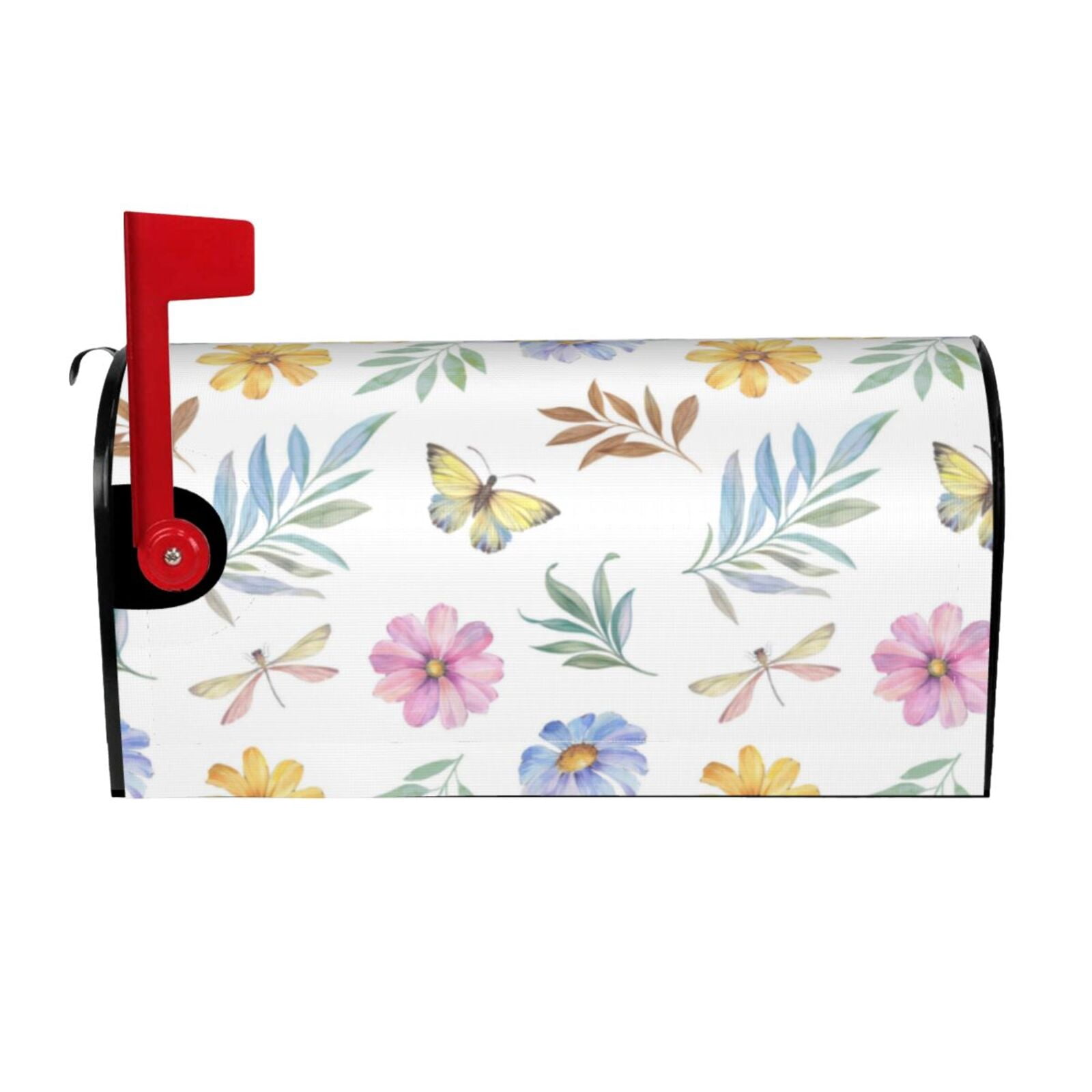 Mailbox Covers Magnetic Standard Size - Daisy Butterfly Leaf Waterproof ...