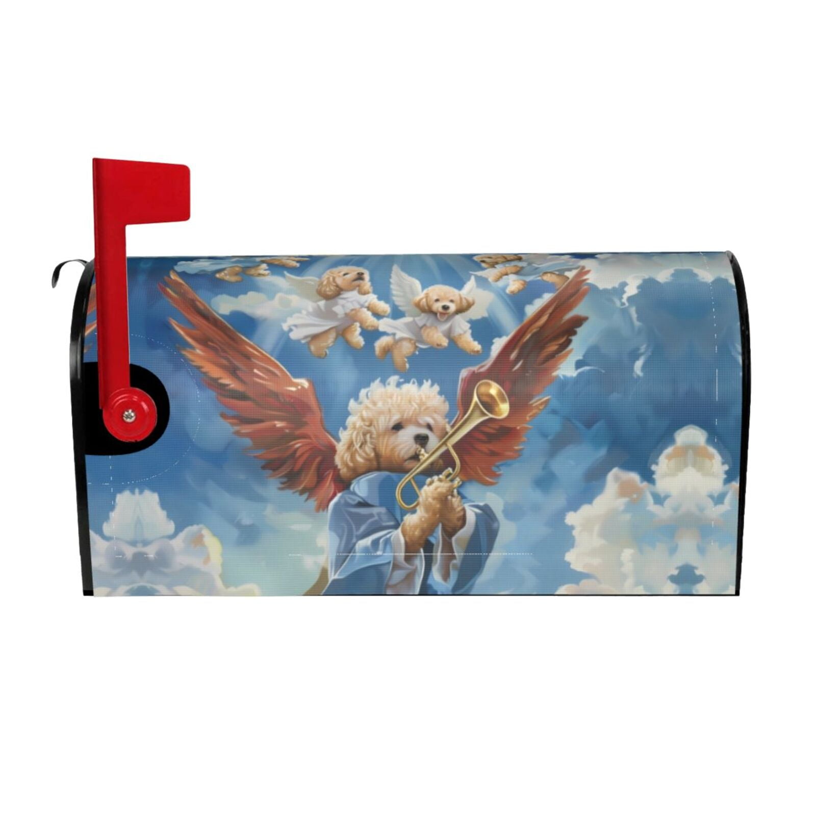 Mailbox Covers Magnetic Standard Size - Dog Angel Ascension Waterproof ...