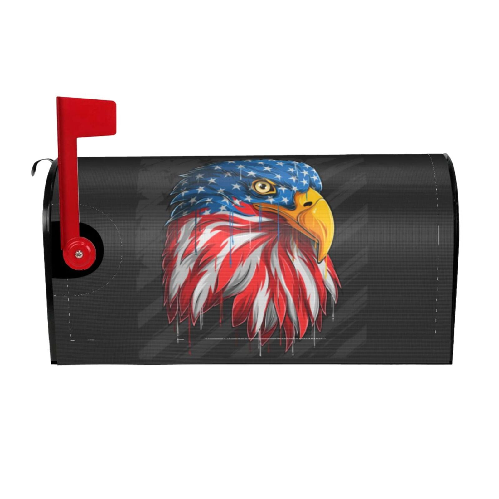 Mailbox Covers Magnetic Standard Size - Eagle Head With American Flag ...