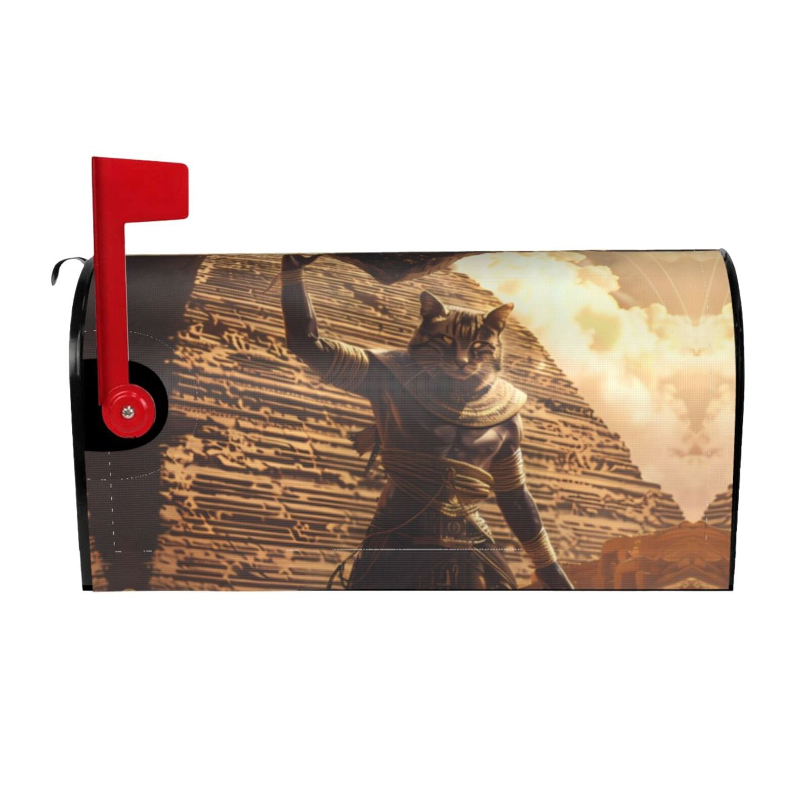 Mailbox Covers Magnetic Standard Size - Egyptian Cat Pharaoh Magic ...