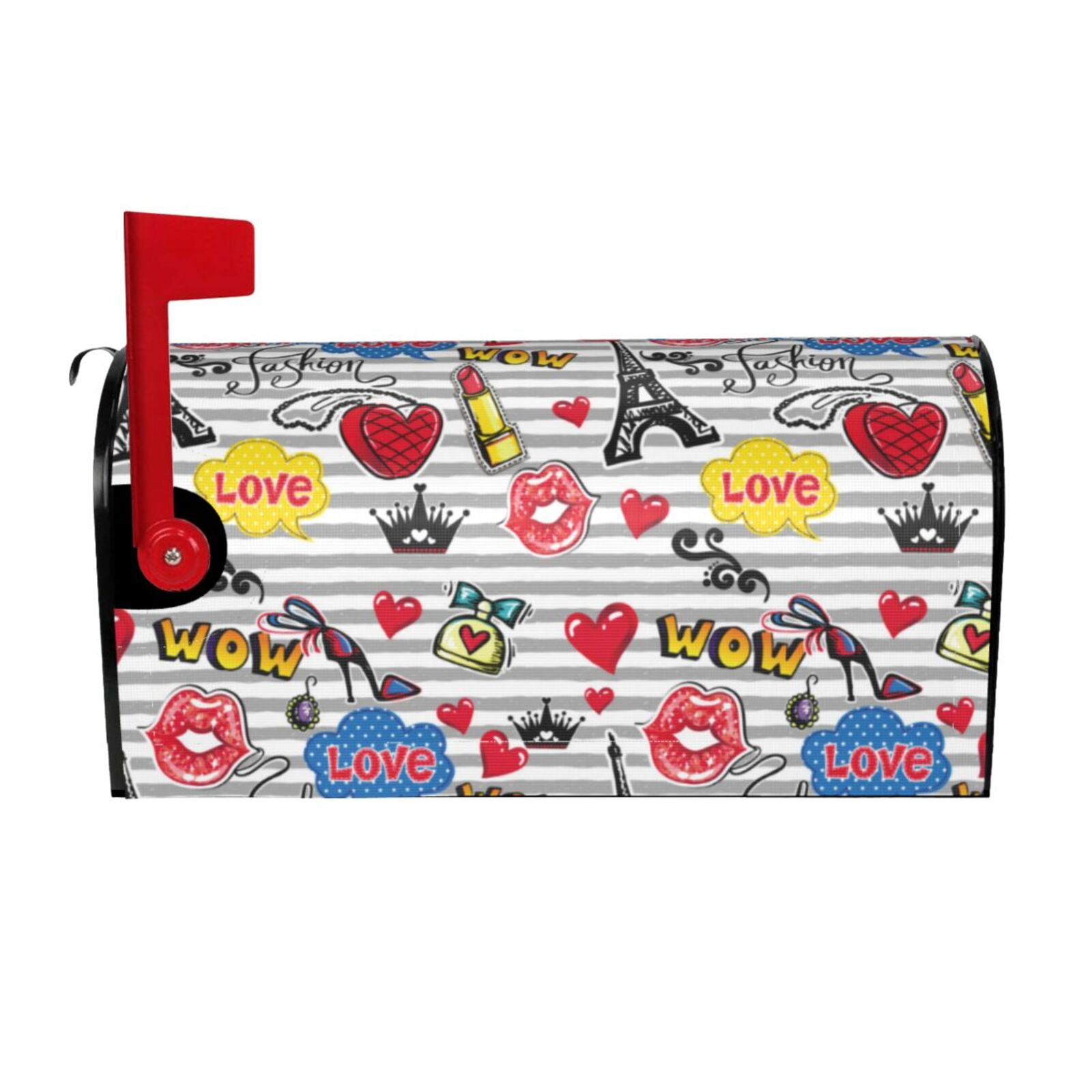 Mailbox Covers Magnetic Standard Size - Eiffel Tower Youthful ...