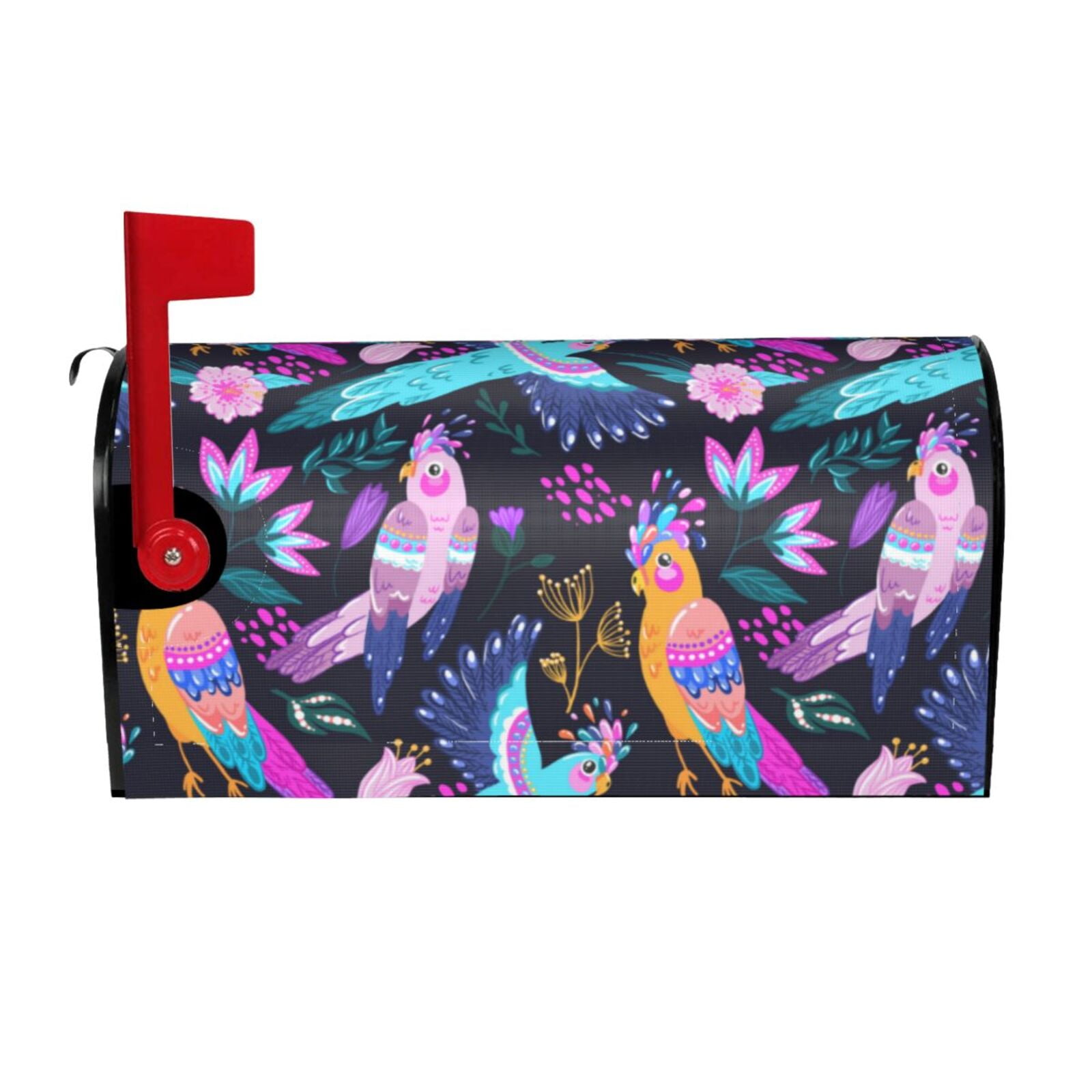 Mailbox Covers Magnetic Standard Size - Exotic Multicolor Cockatoo ...