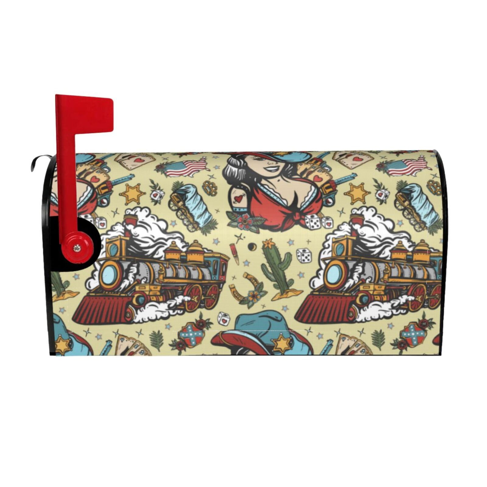 Mailbox Covers Magnetic Standard Size - Exotic Train Pattern Waterproof ...