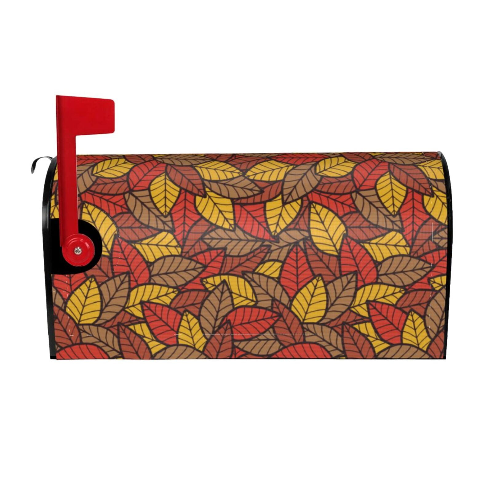 Mailbox Covers Magnetic Standard Size - Fall leaves Waterproof Mailbox ...