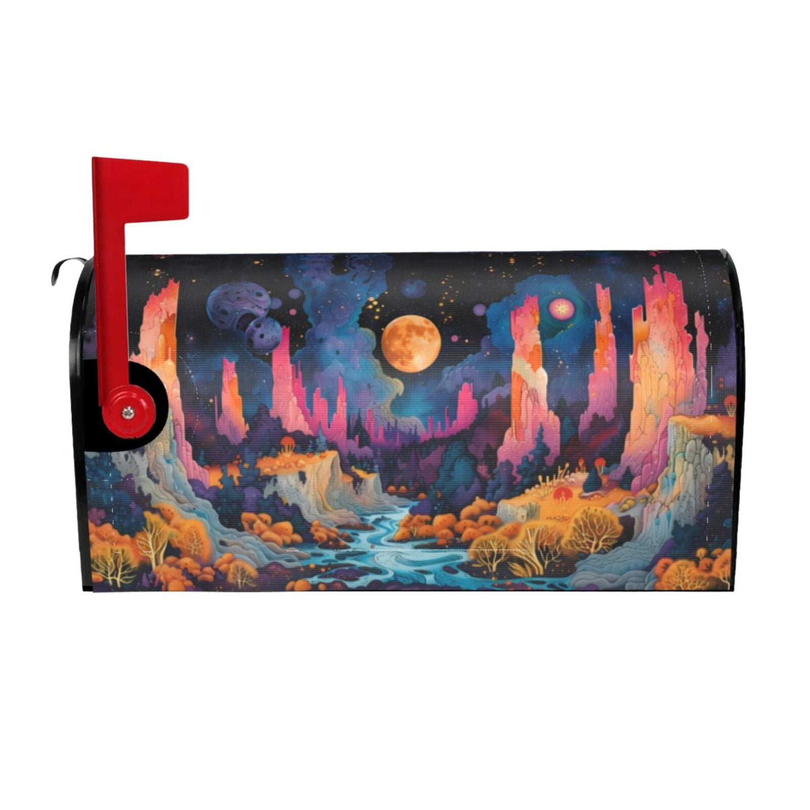Mailbox Covers Magnetic Standard Size - Fantasy Cosmic Landscape ...