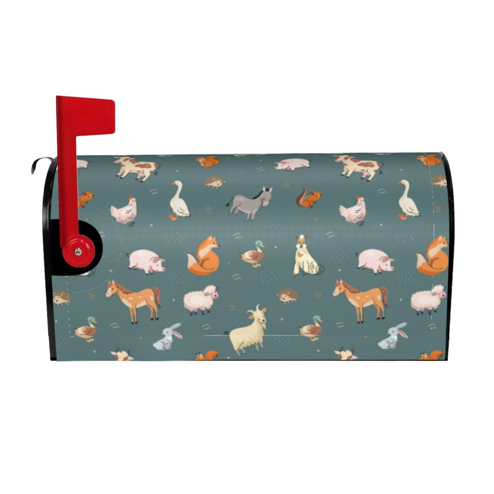 Mailbox Covers Magnetic Standard Size - Farm Animal Waterproof Mailbox ...