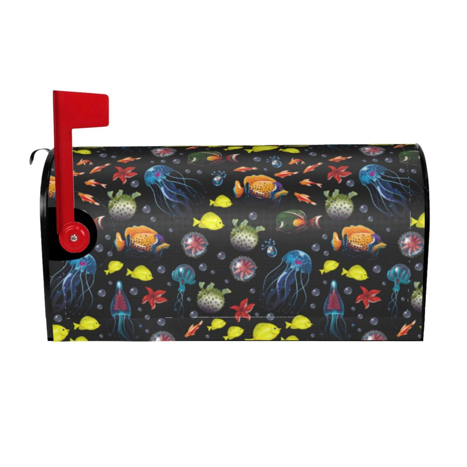 Mailbox Covers Magnetic Standard Size - Fish Jellyfish Starfish ...