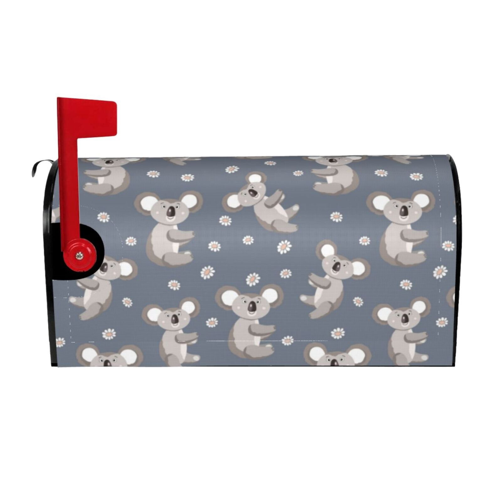 Mailbox Covers Magnetic Standard Size - Floral Koala Gray Waterproof ...