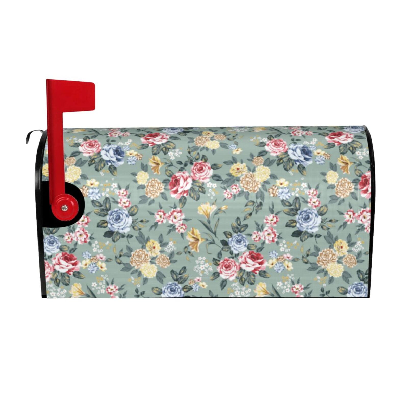Mailbox Covers Magnetic Standard Size - Floral Rose Flowers Waterproof ...