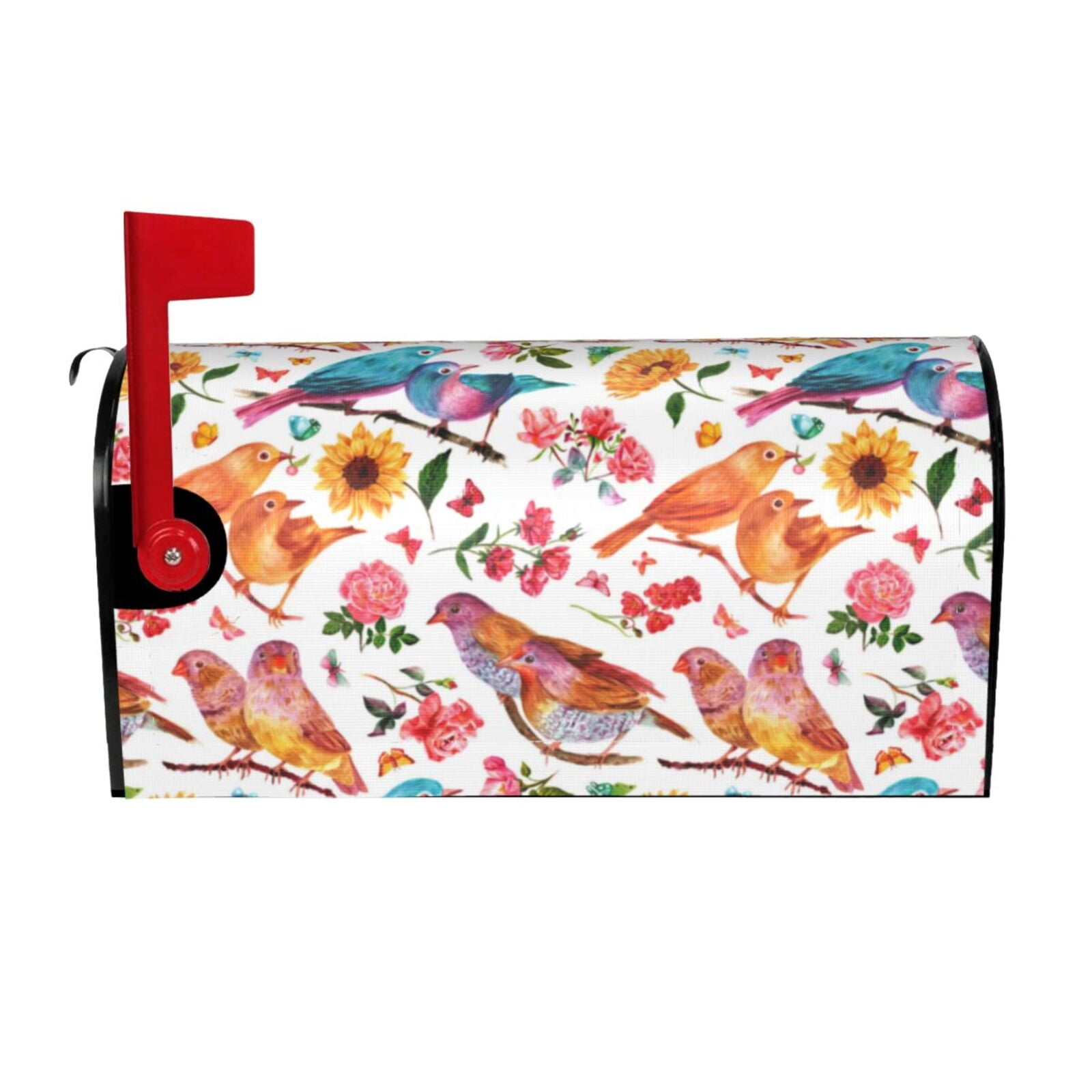 Mailbox Covers Magnetic Standard Size - Flowers Birds And Butterflies ...
