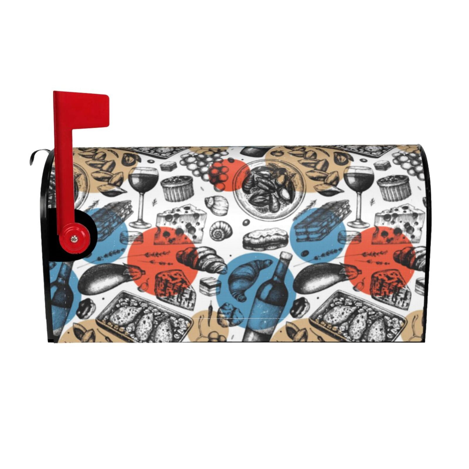 Mailbox Covers Magnetic Standard Size - French Food Waterproof Mailbox ...