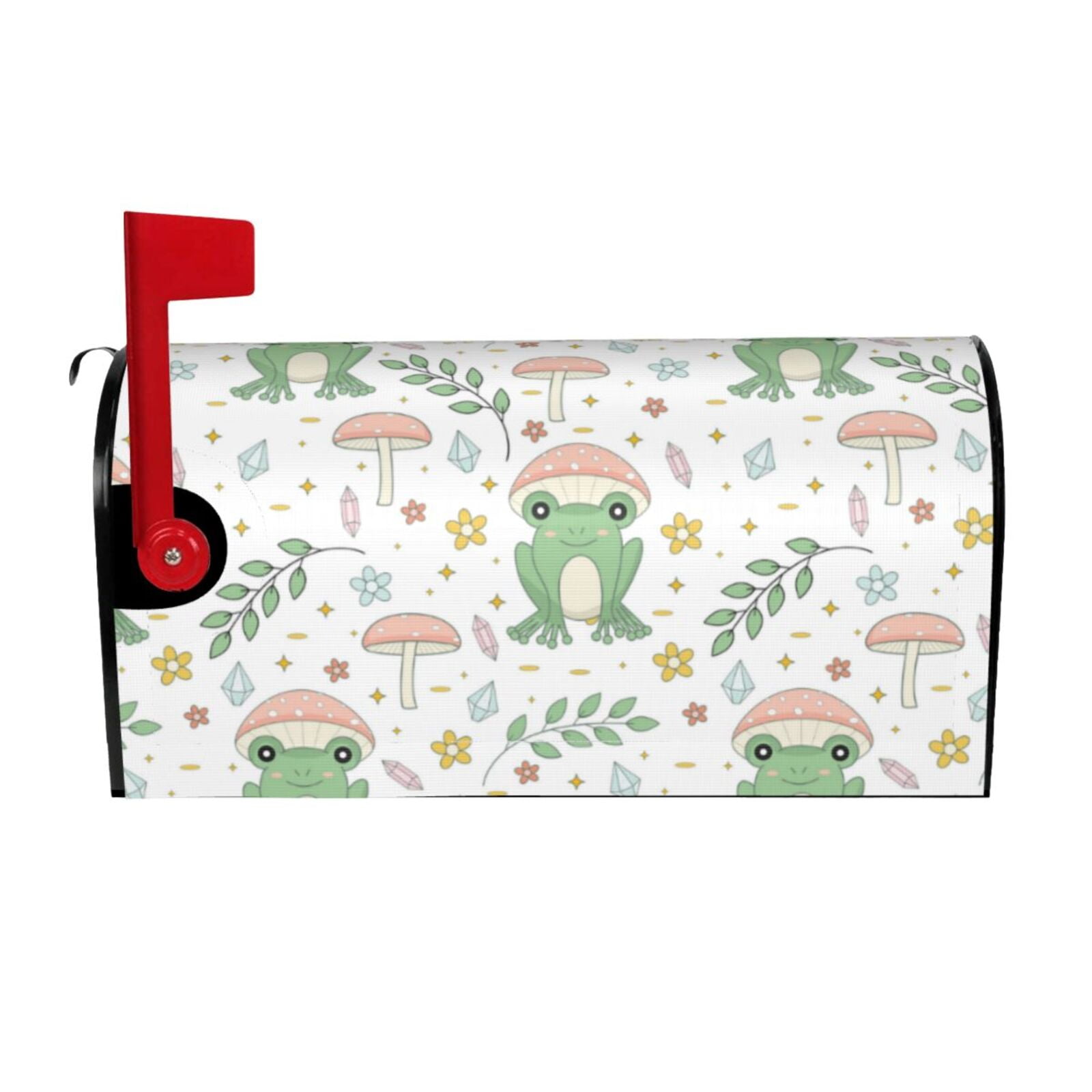 Mailbox Covers Magnetic Standard Size - Frog and Mushrooms Waterproof ...