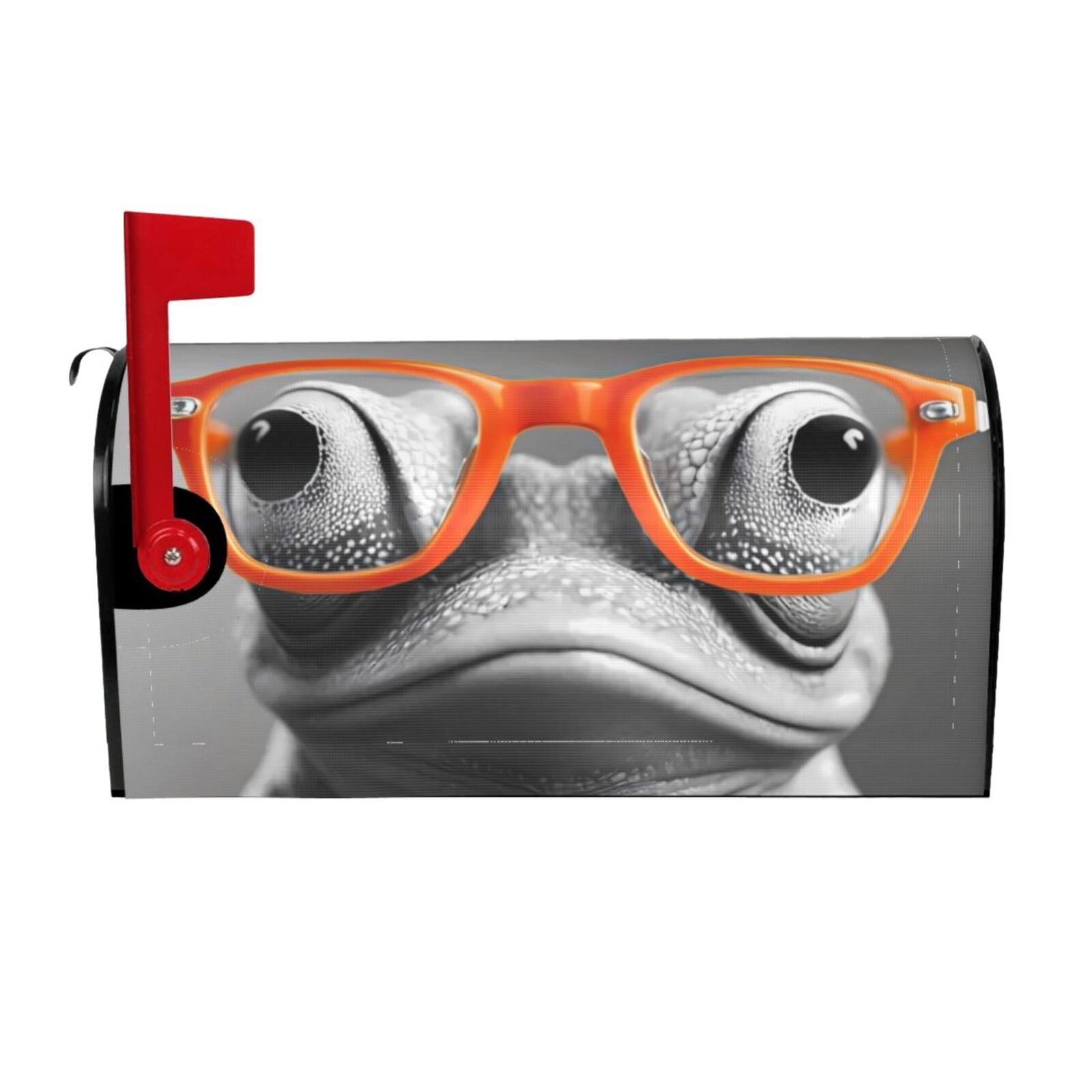 Mailbox Covers Magnetic Standard Size - Frog With Geeky Glasses ...