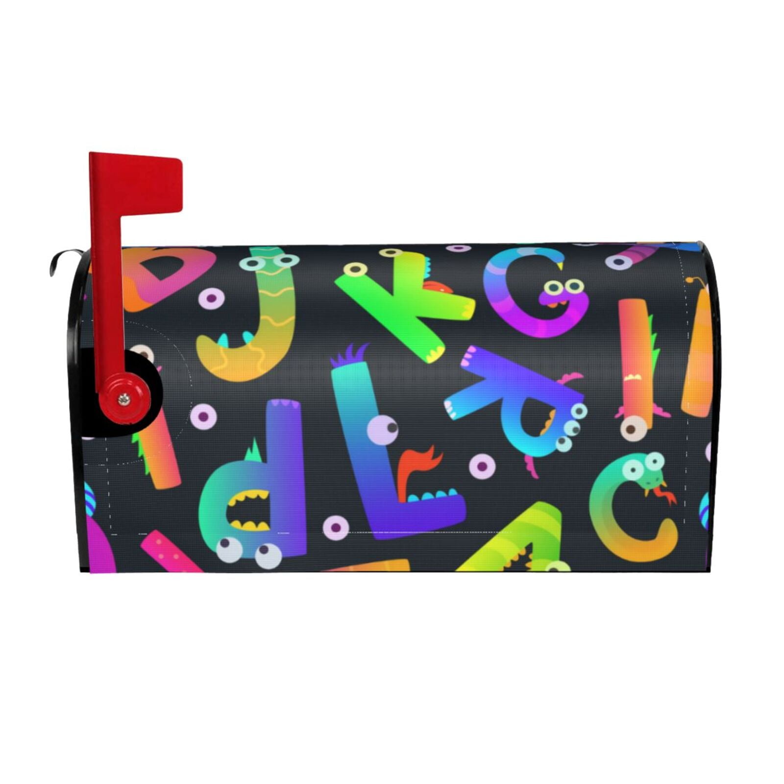 Mailbox Covers Magnetic Standard Size - Funny Alphabet Monster ...