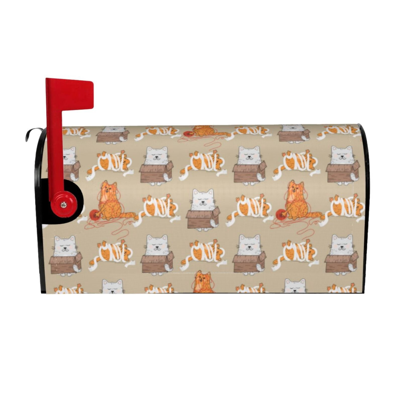 Mailbox Covers Magnetic Standard Size - Funny Cartoon Carton Cat ...
