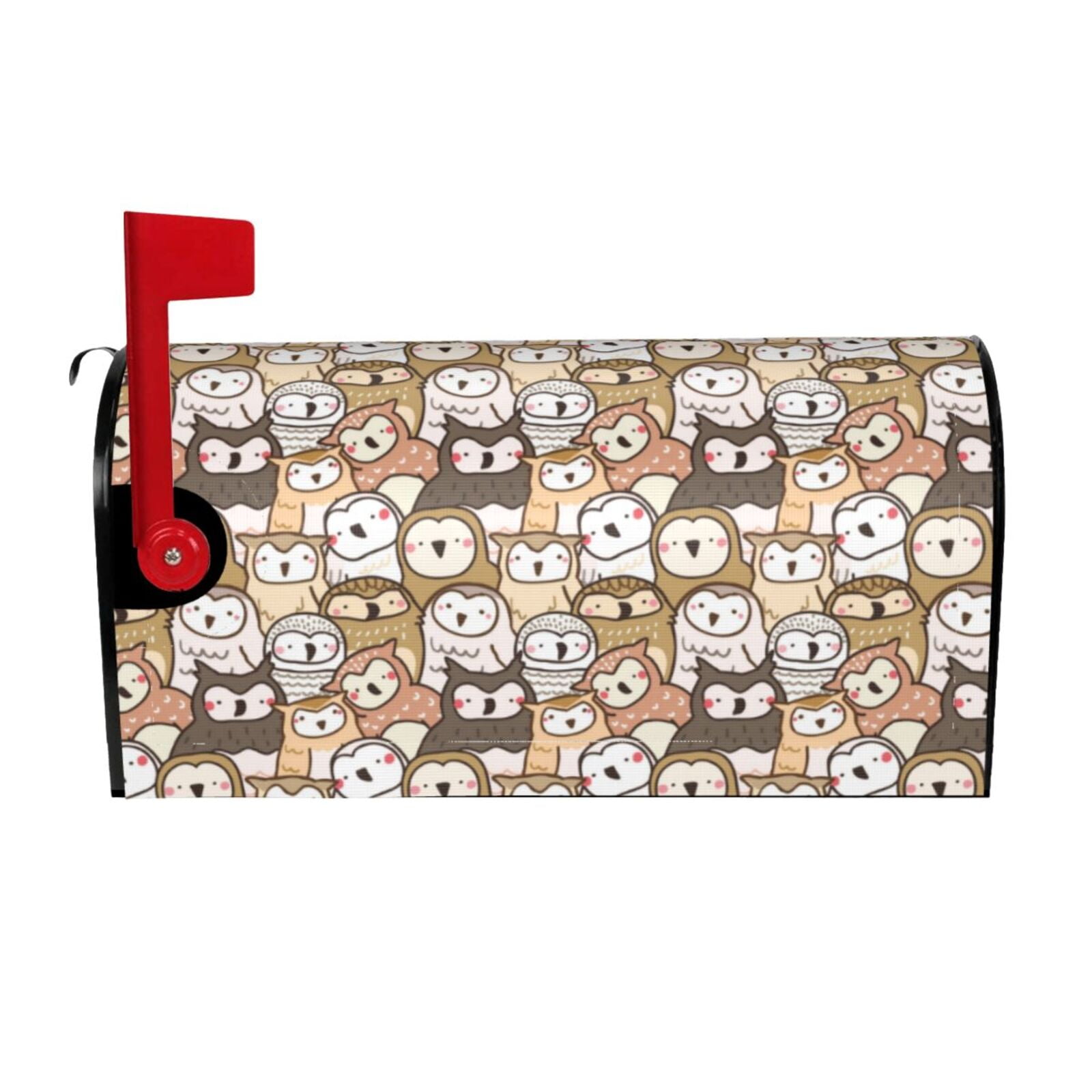 Mailbox Covers Magnetic Standard Size - Funny Cartoon Owl Waterproof ...