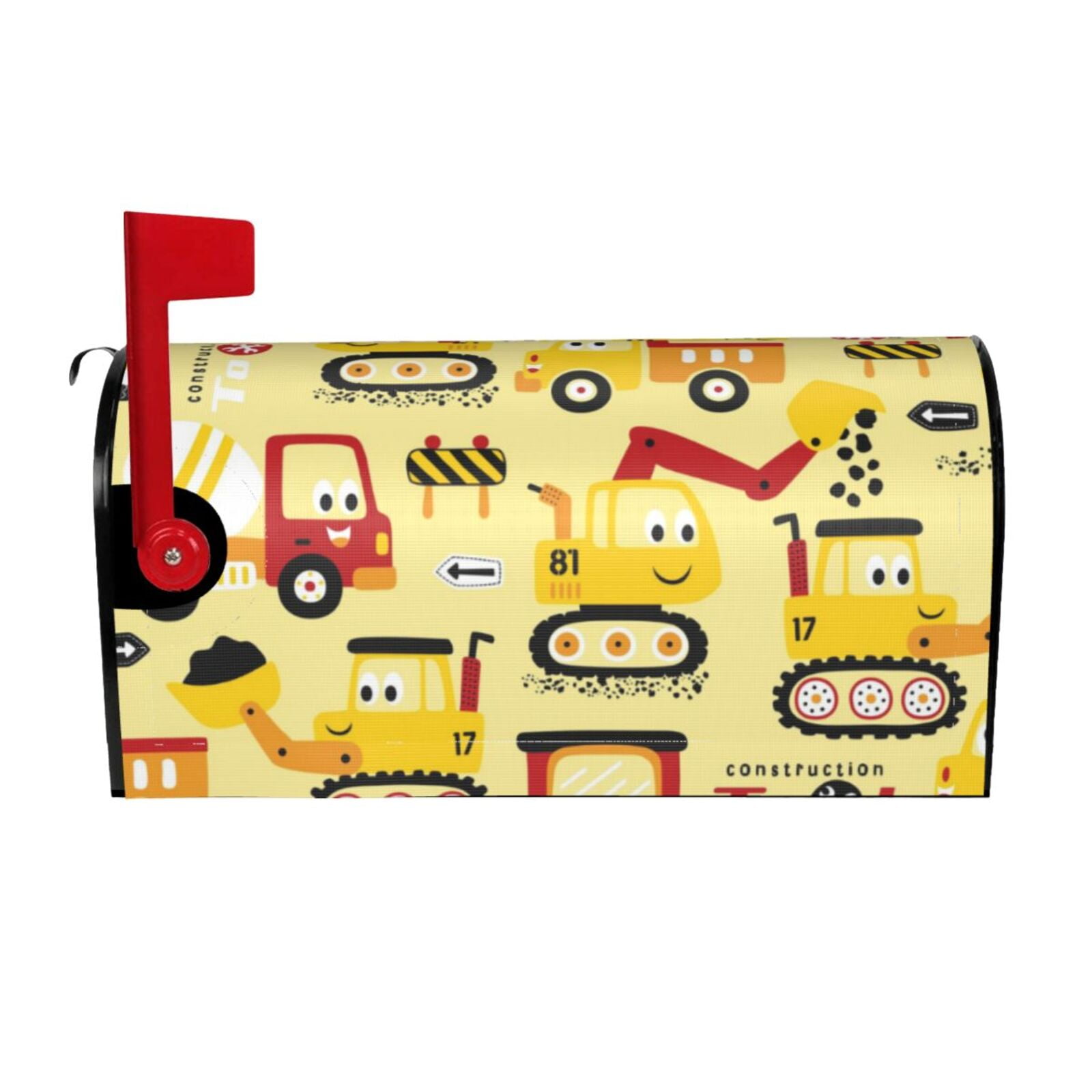 Mailbox Covers Magnetic Standard Size - Funny Construction Vehicles ...