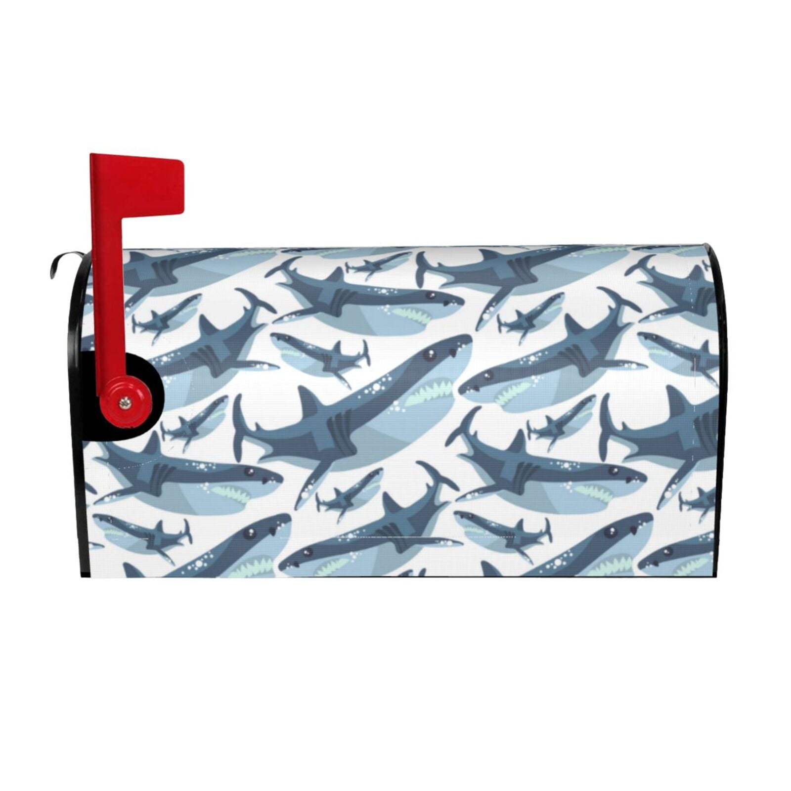 Mailbox Covers Magnetic Standard Size - Funny Cool Shark Waterproof ...