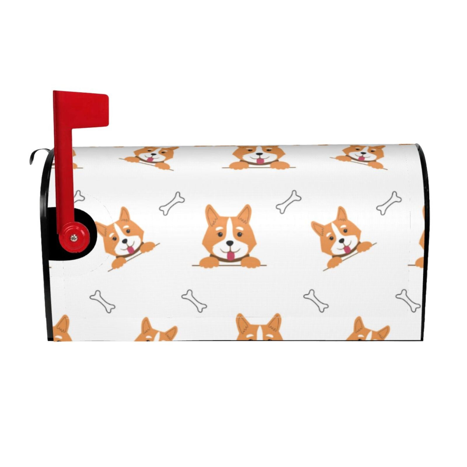 Mailbox Covers Magnetic Standard Size - Funny Cute Corgi Dog Bones_A ...