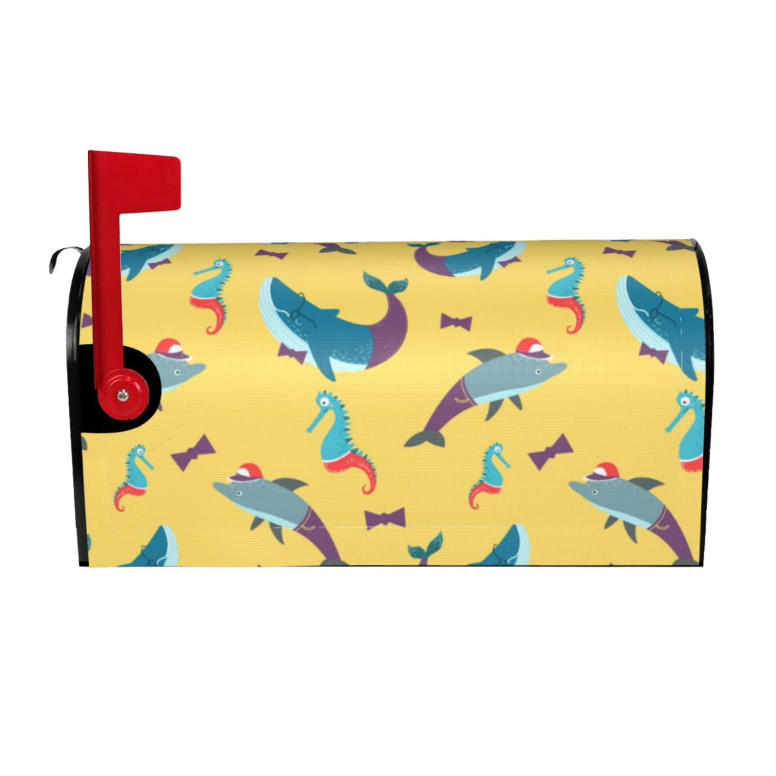 Mailbox Covers Magnetic Standard Size - Funny Cute Shark Whale Seahorse ...