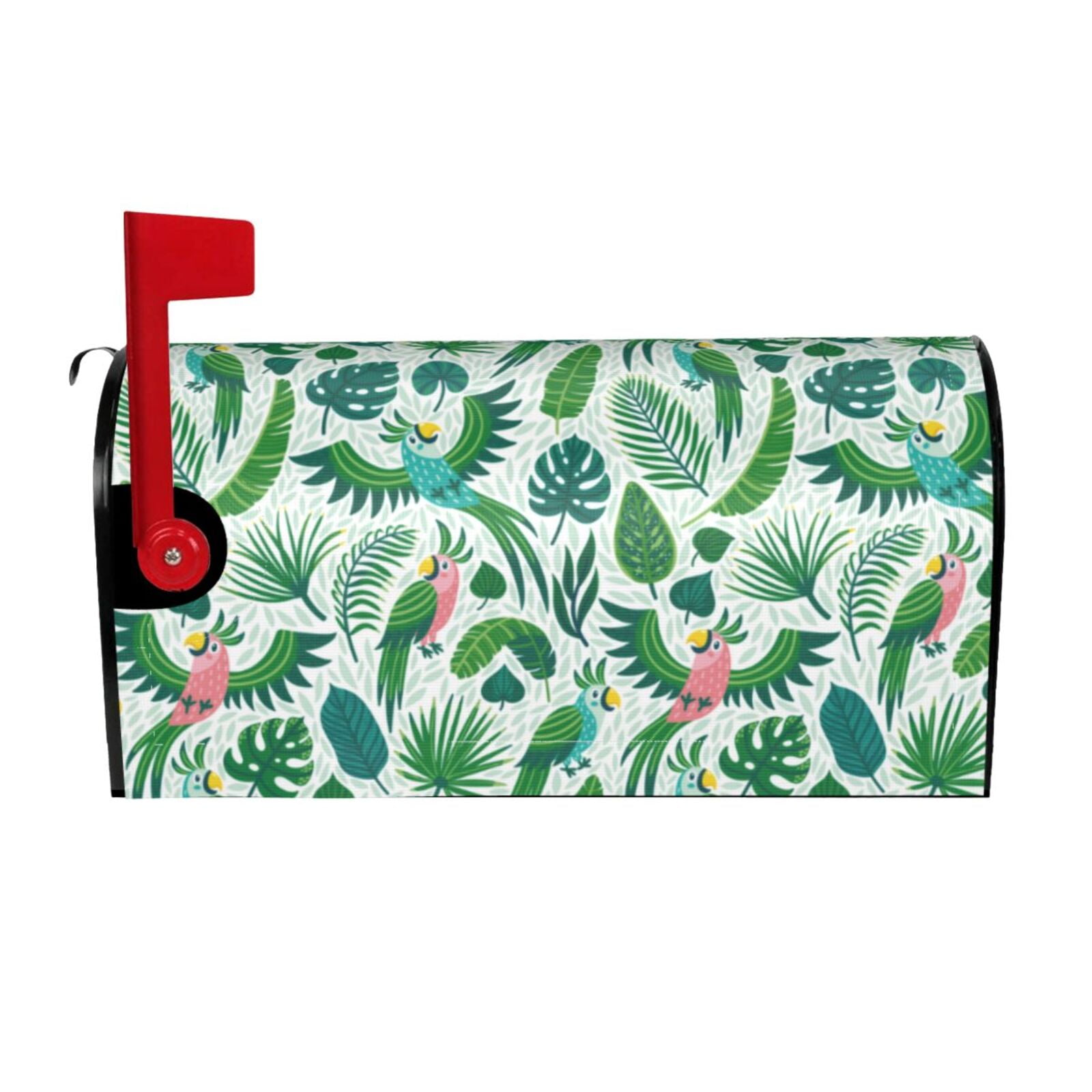 Mailbox Covers Magnetic Standard Size - Funny Green Cartoon Cute Parrot ...