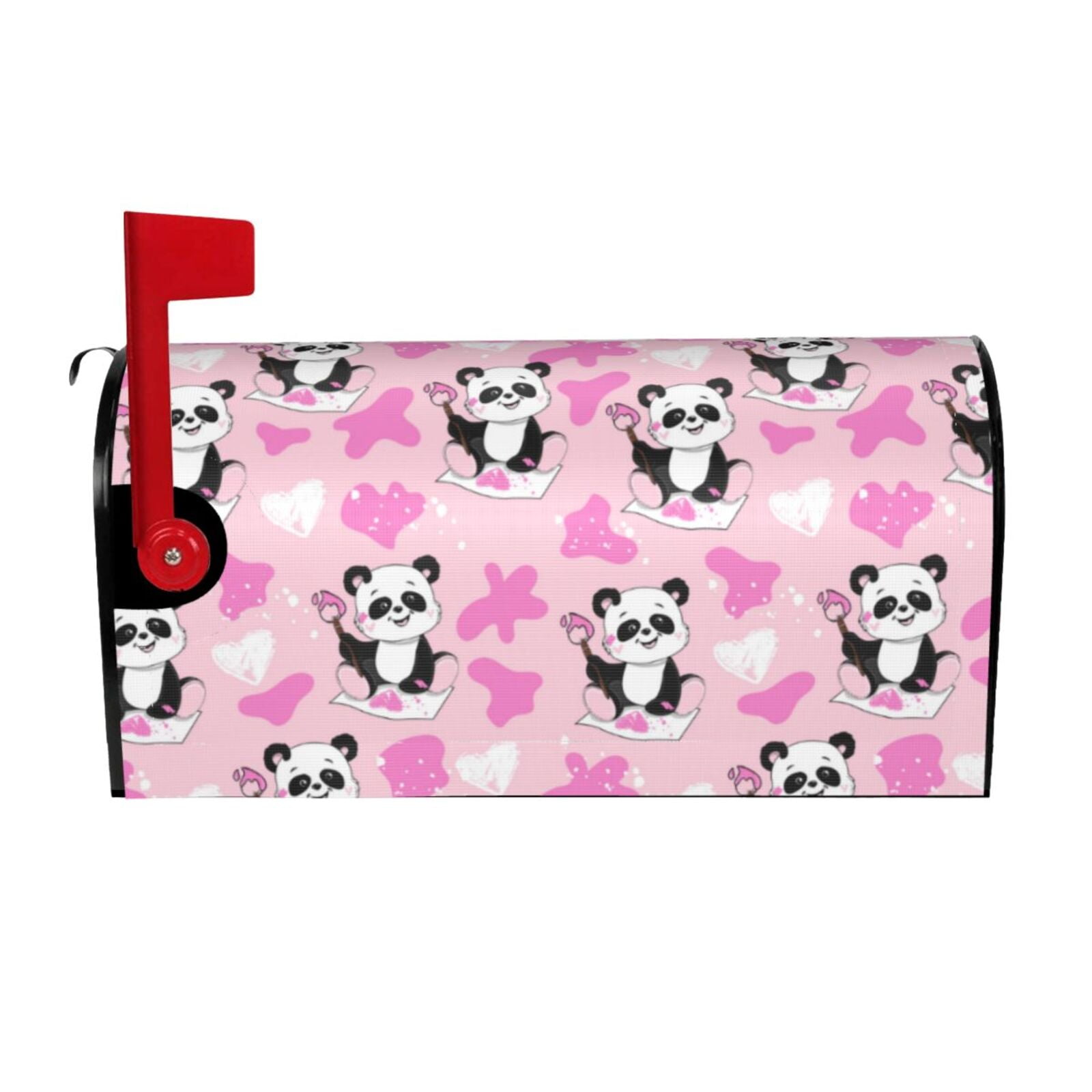 Mailbox Covers Magnetic Standard Size - Funny Panda Draws A Heart ...