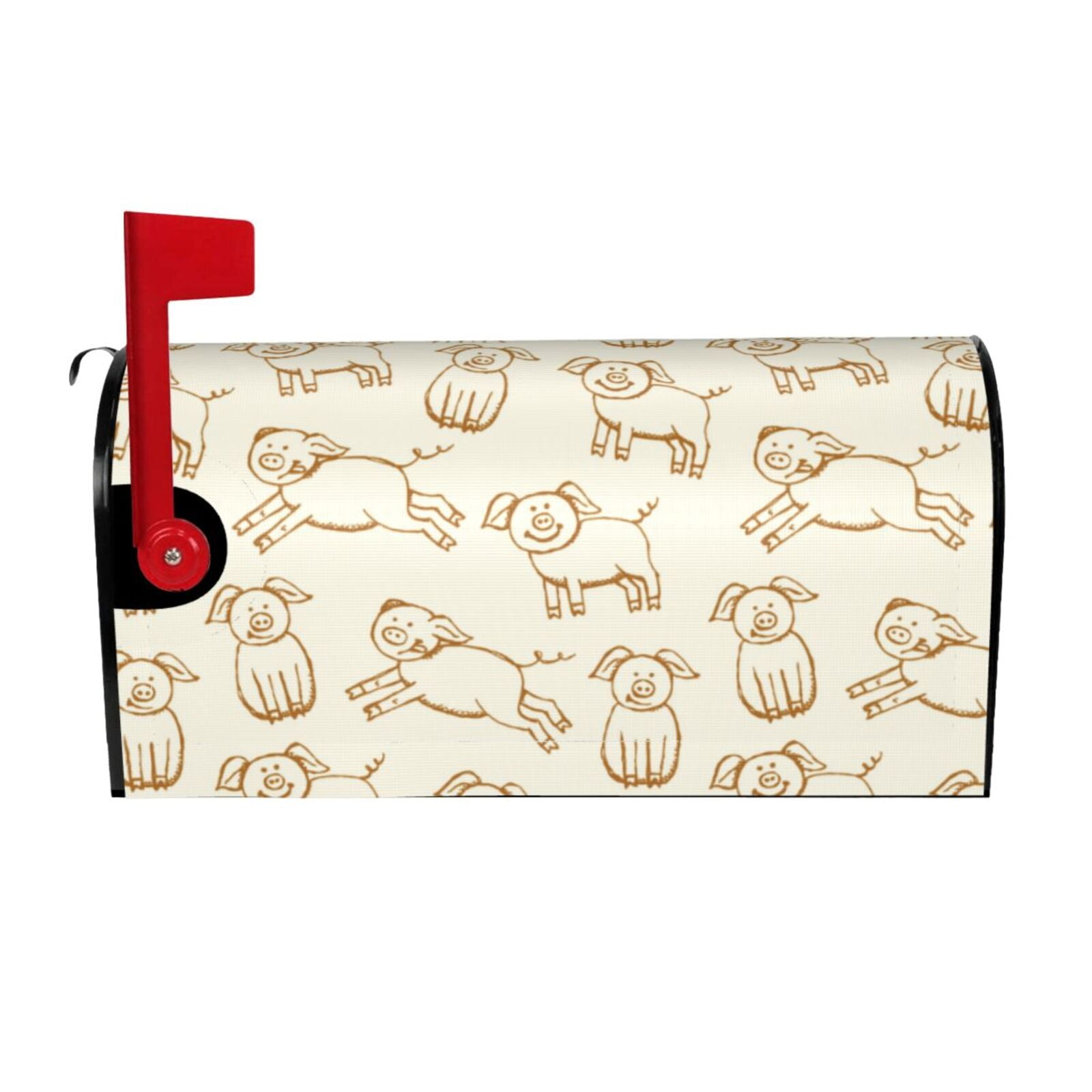 Mailbox Covers Magnetic Standard Size - Funny Pigs Waterproof Mailbox ...