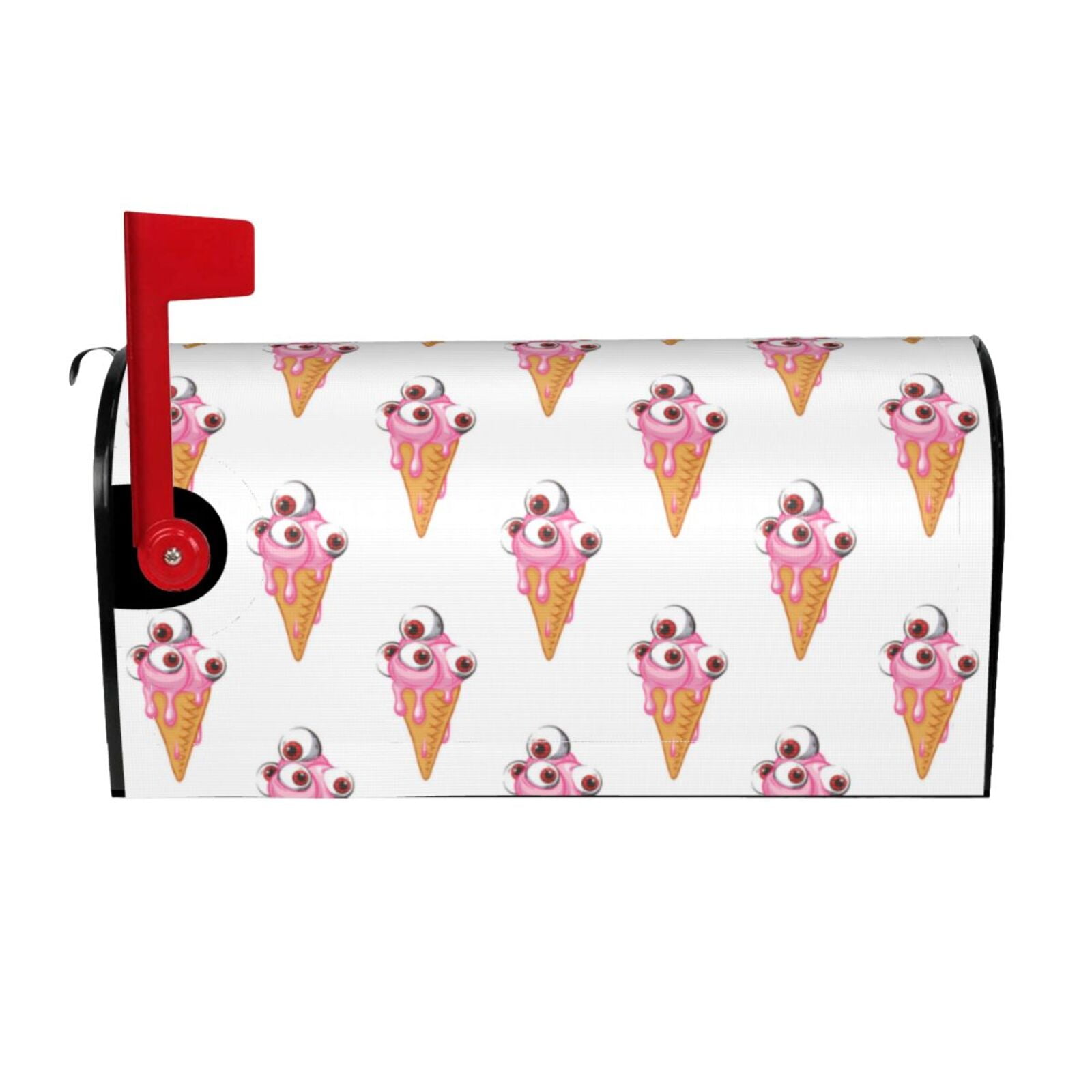 Mailbox Covers Magnetic Standard Size - Funny Pink Ice Cream Print ...