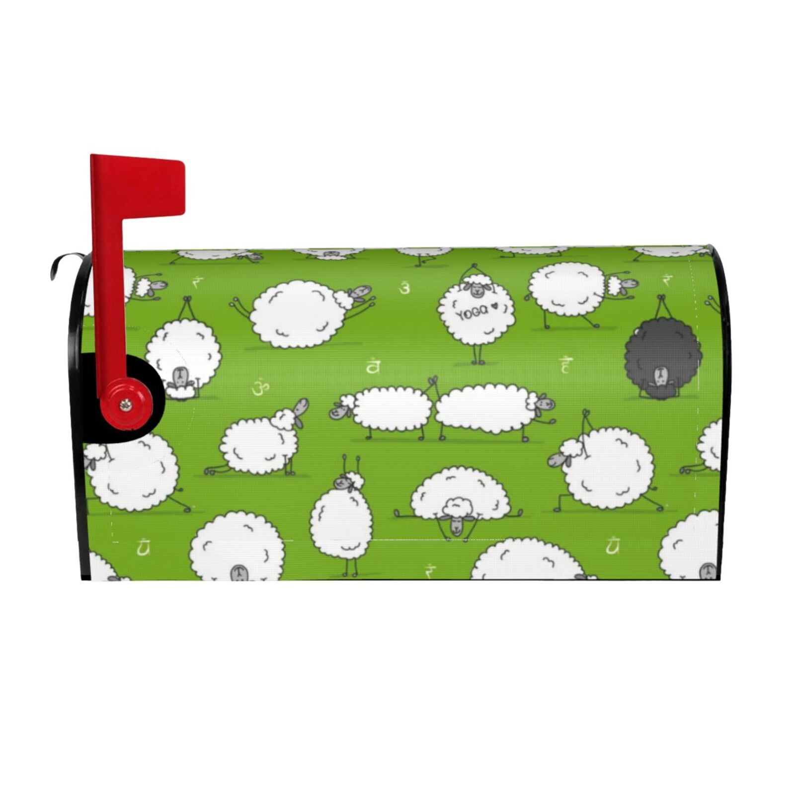 Mailbox Covers Magnetic Standard Size - Funny Sheep Doing Yoga ...