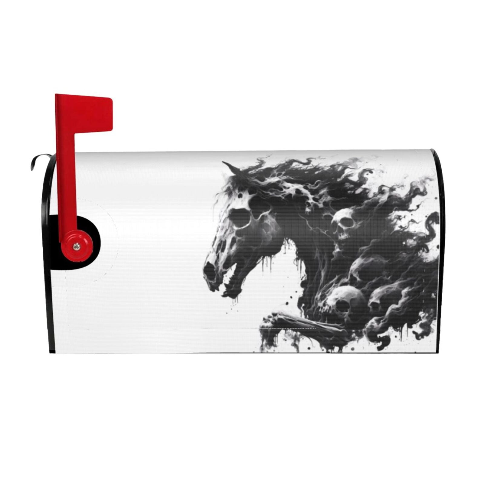 Mailbox Covers Magnetic Standard Size - Ghostly Skull Horse Waterproof ...