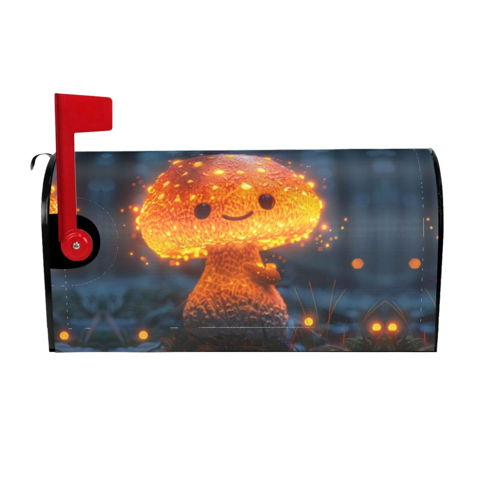 Mailbox Covers Magnetic Standard Size - Glowing Mushroom In Forest ...