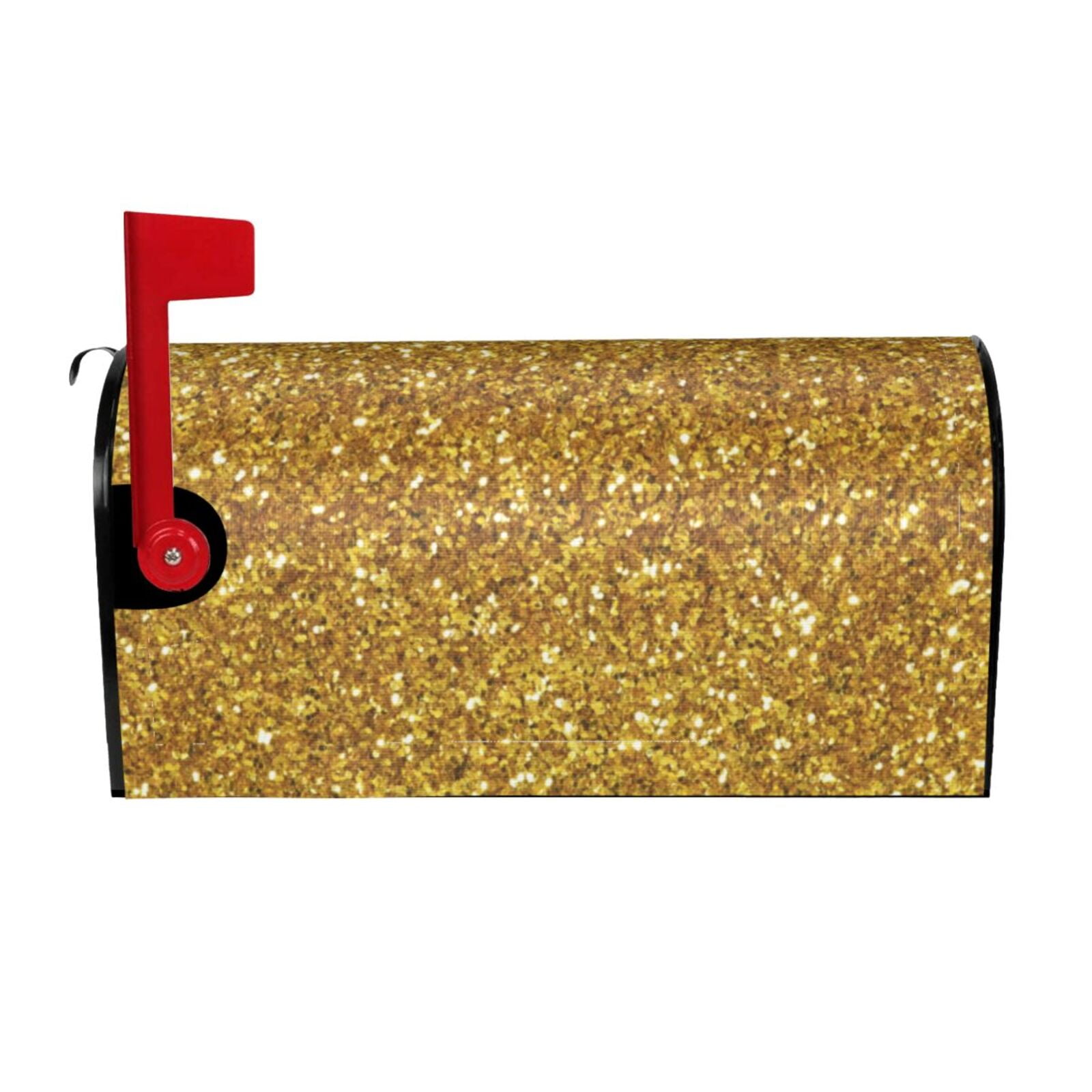 Mailbox Covers Magnetic Standard Size - Gold Glitter Waterproof Mailbox ...