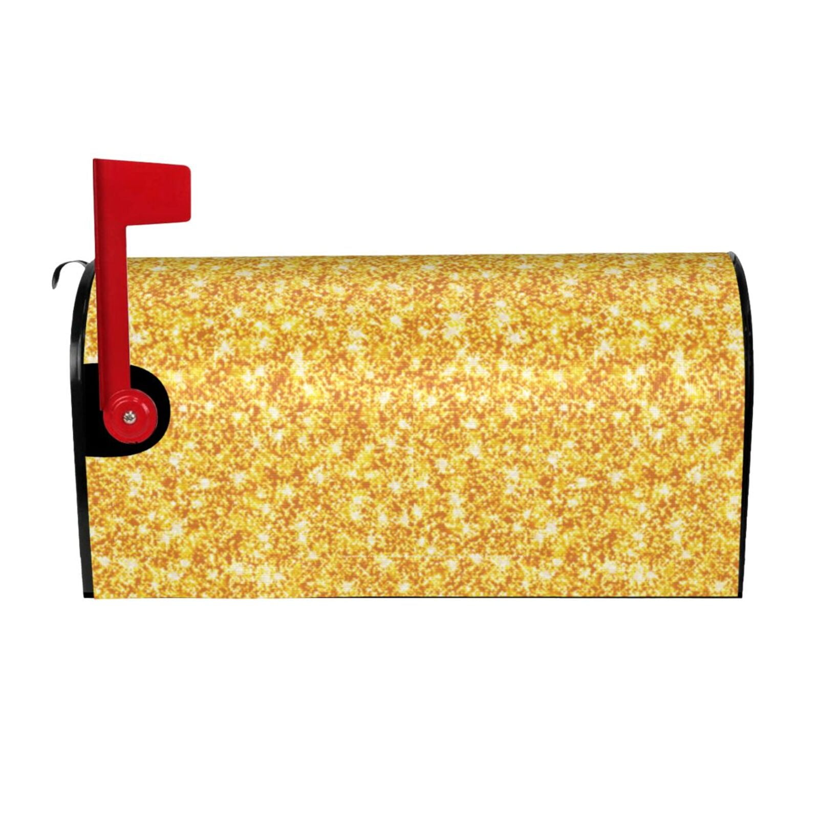 Mailbox Covers Magnetic Standard Size - Gold Glitter lightning A ...