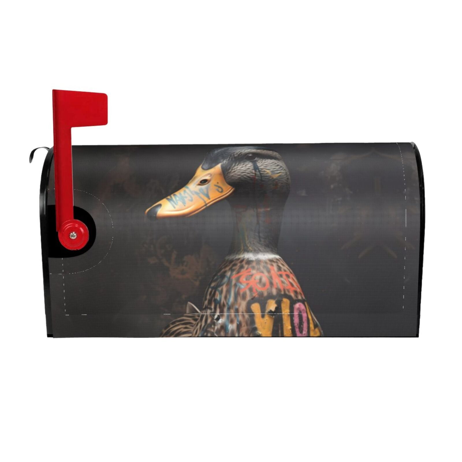 Mailbox Covers Magnetic Standard Size - Graffiti Cool Duck Waterproof ...