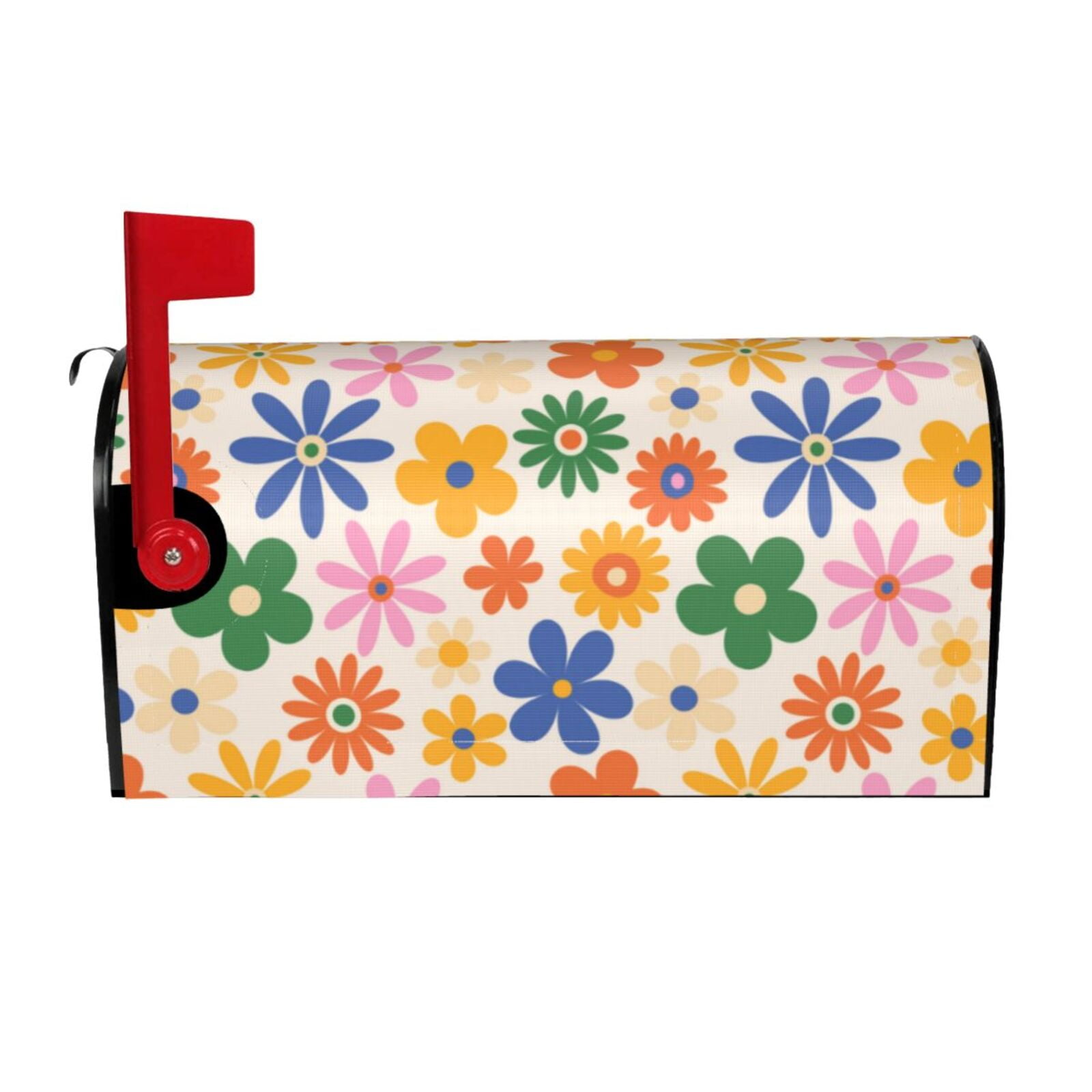 Mailbox Covers Magnetic Standard Size - Groovy Daisy Flowers Waterproof ...