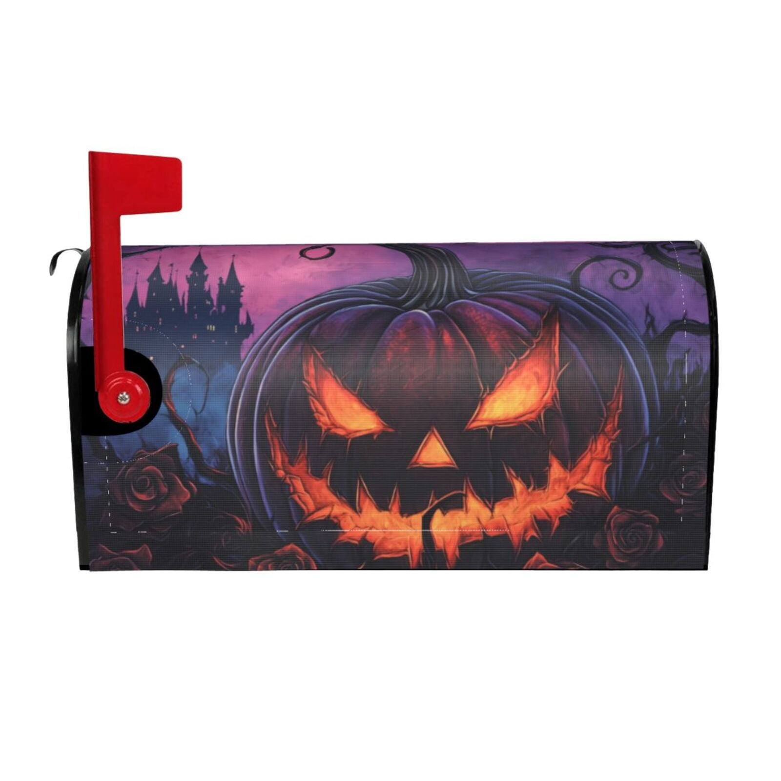 Mailbox Covers Magnetic Standard Size - Halloween Angry Pumpkin ...