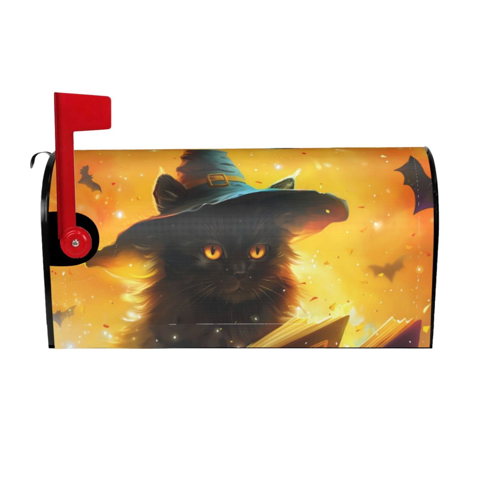 Mailbox Covers Magnetic Standard Size - Halloween Blue Witch Hat Black ...