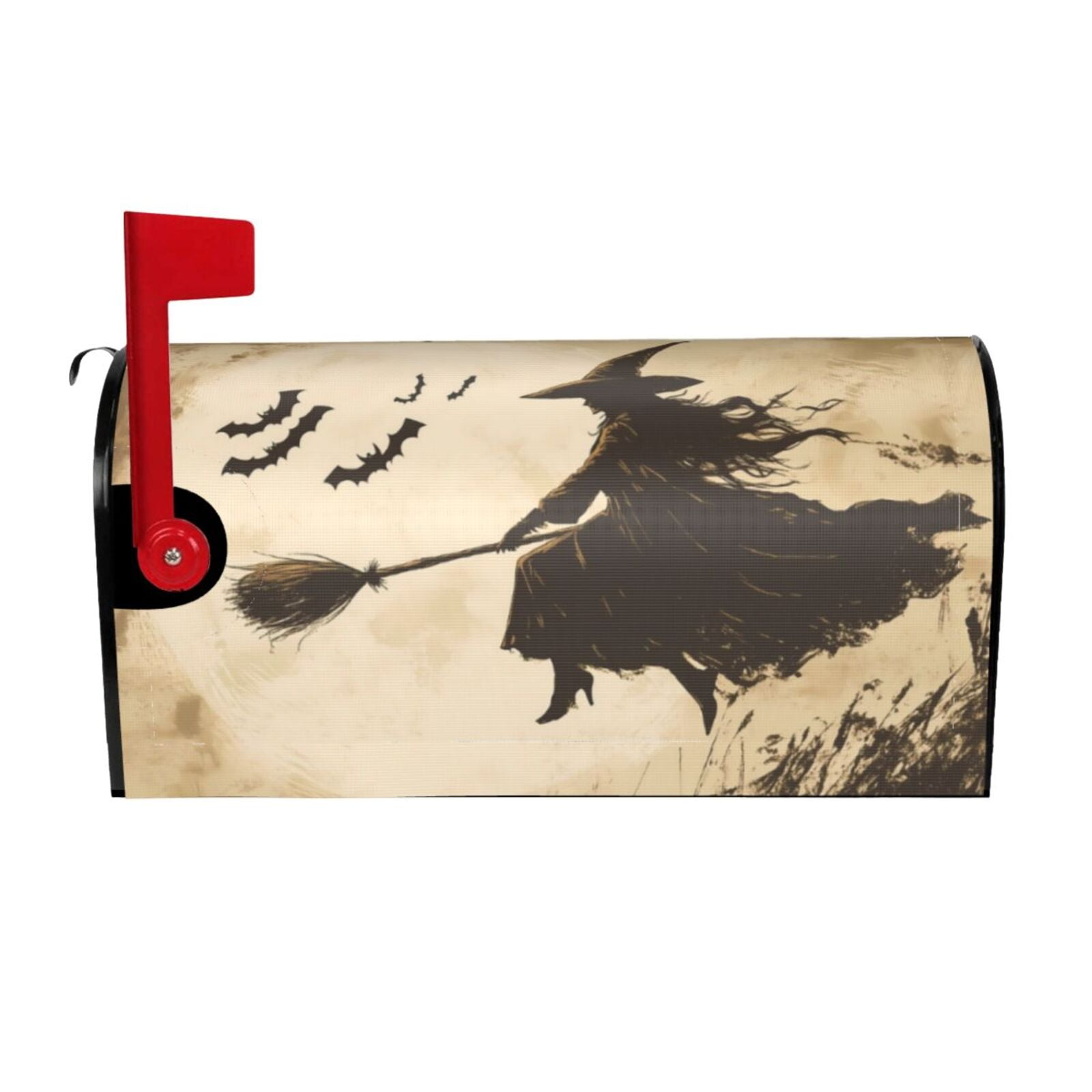 Mailbox Covers Magnetic Standard Size - Halloween Broomstick Witch ...