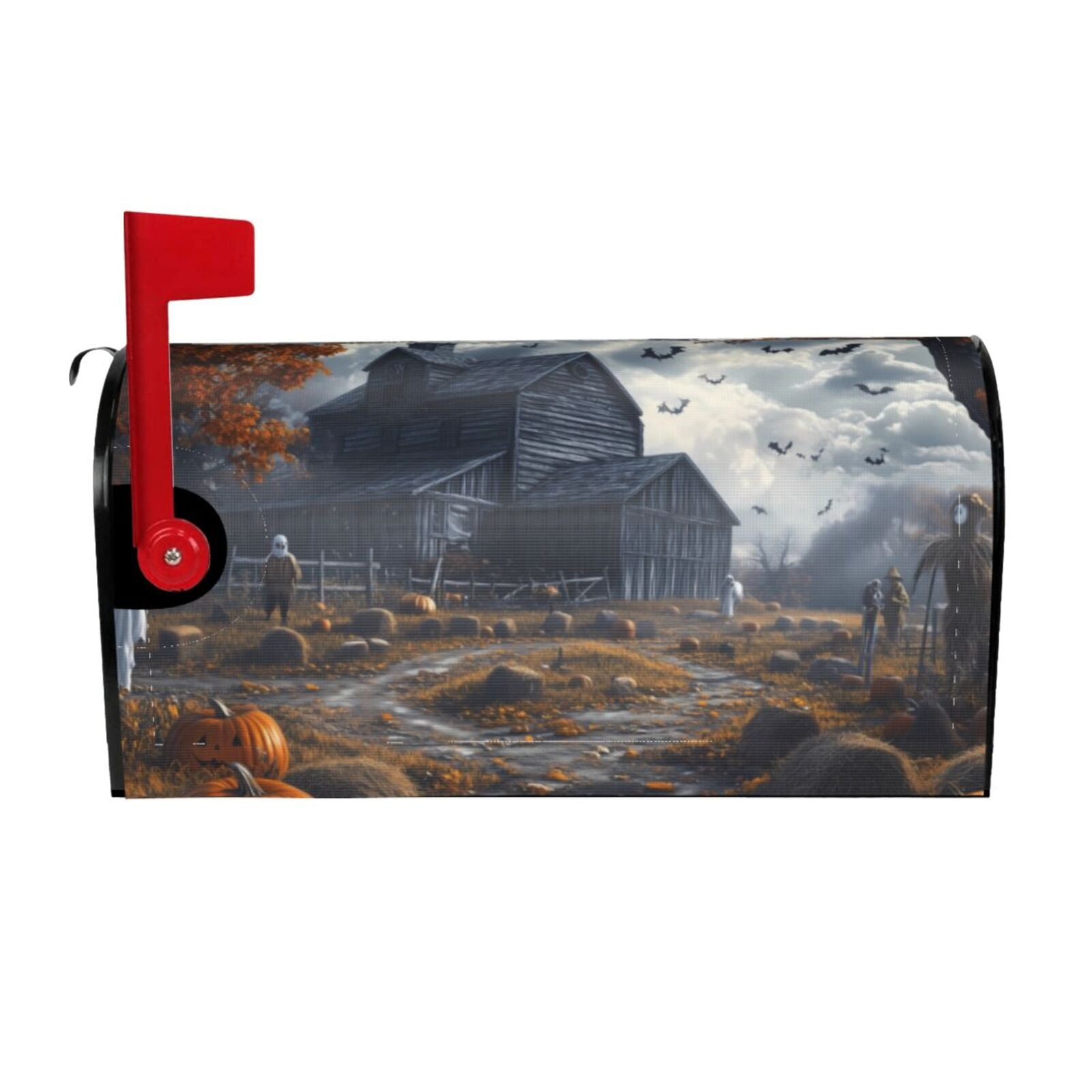 Mailbox Covers Magnetic Standard Size - Halloween Farm Pumpkin Ghost C ...