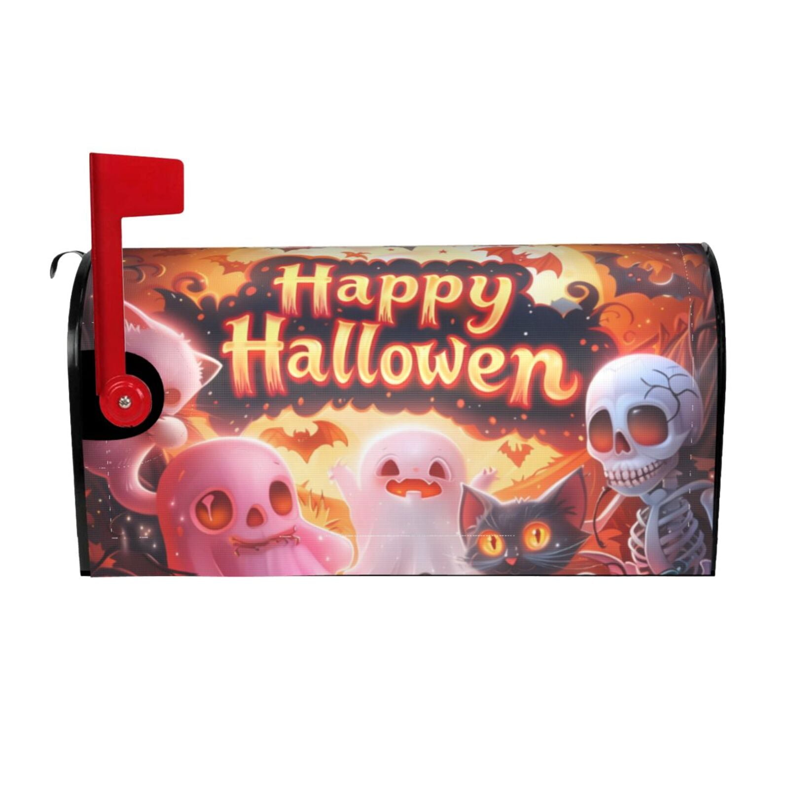 Mailbox Covers Magnetic Standard Size - Halloween Happy Cute Ghost ...