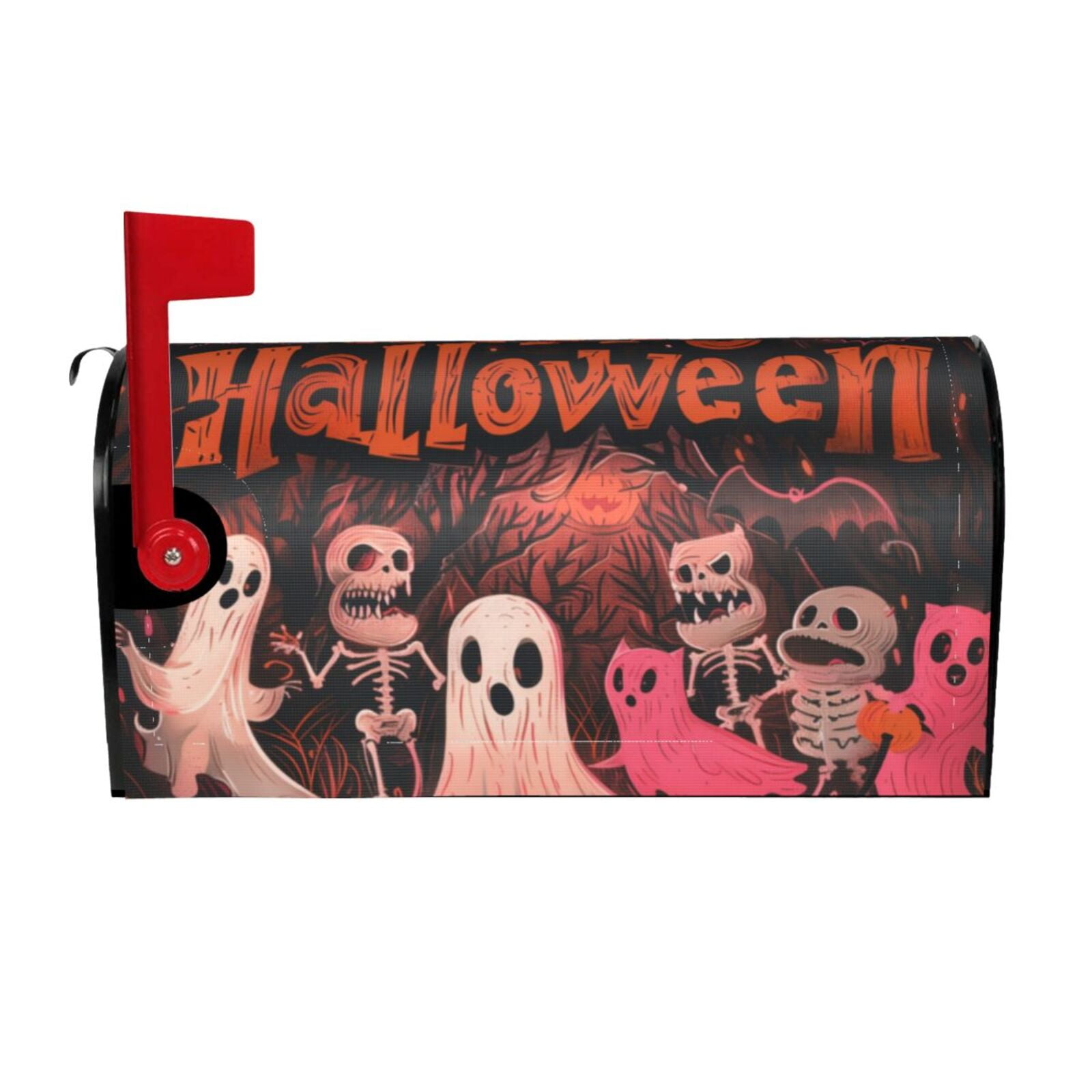 Mailbox Covers Magnetic Standard Size - Halloween Happy Cute Ghost ...