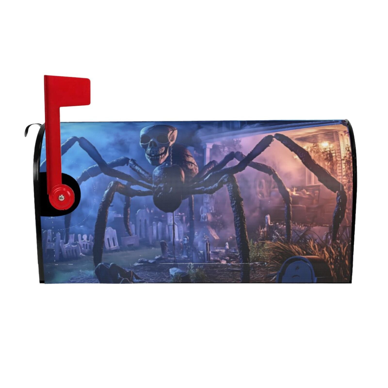 Mailbox Covers Magnetic Standard Size - Halloween Skeleton Spider ...