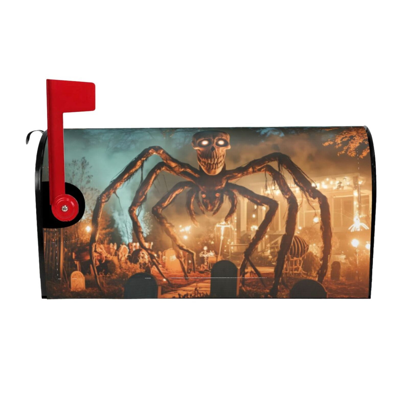Mailbox Covers Magnetic Standard Size - Halloween Spider Skull Monster ...