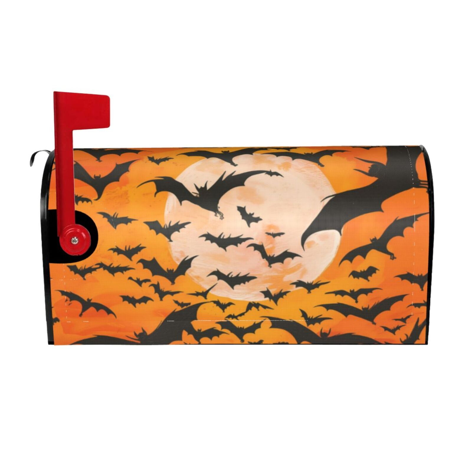 Mailbox Covers Magnetic Standard Size - Halloween Sunset Bat Waterproof ...