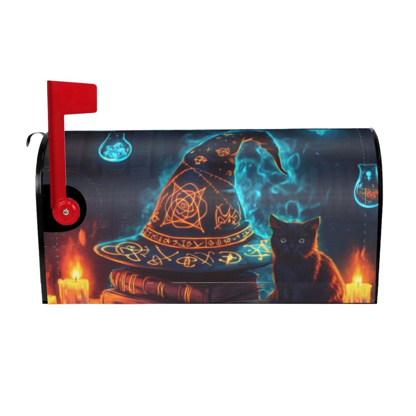 Mailbox Covers Magnetic Standard Size - Halloween Vintage Witch Hat ...