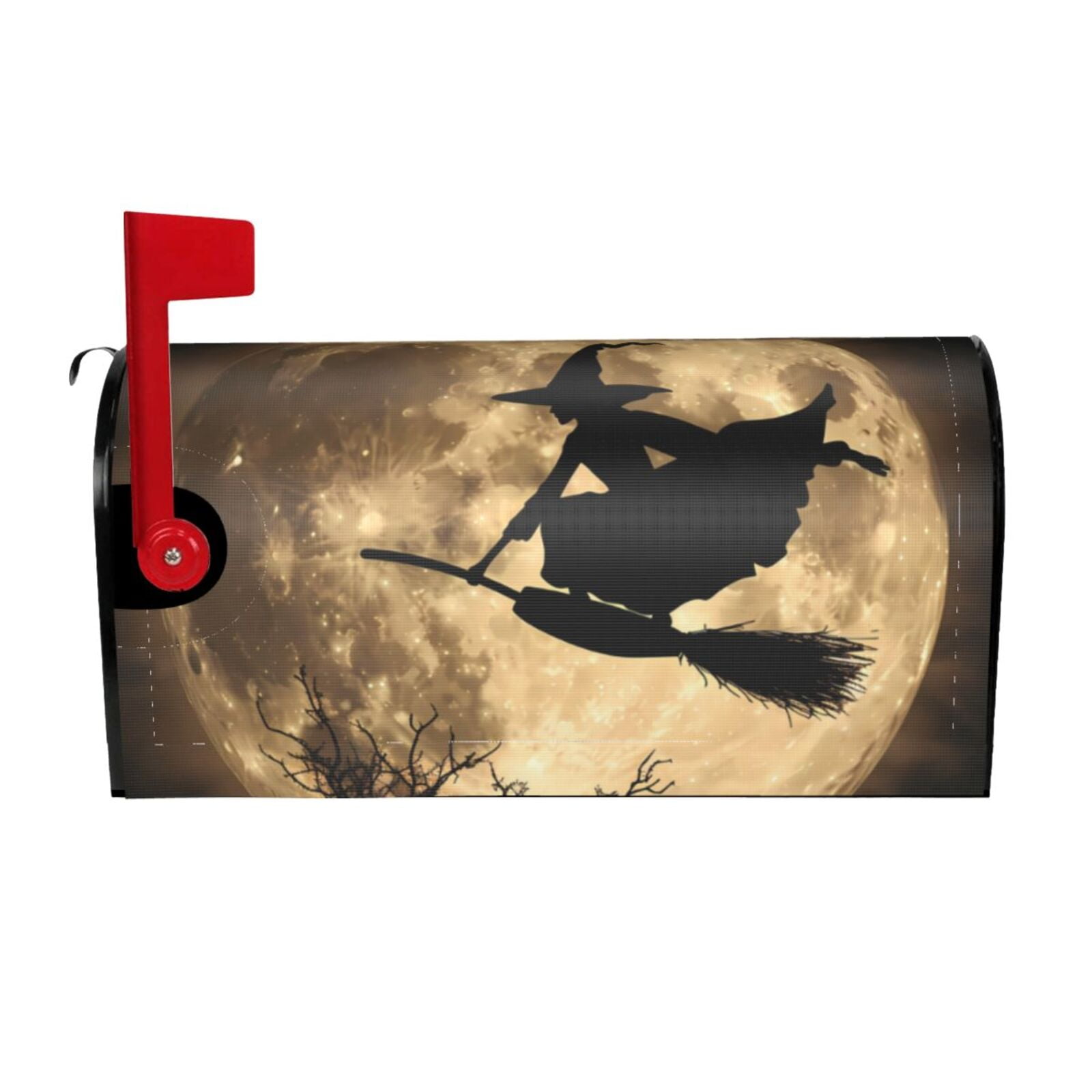 Mailbox Covers Magnetic Standard Size - Halloween Witch Full Moon ...